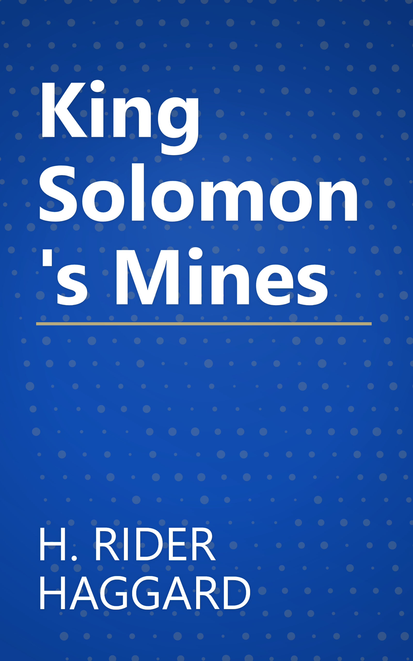King Solomon's Mines book cover