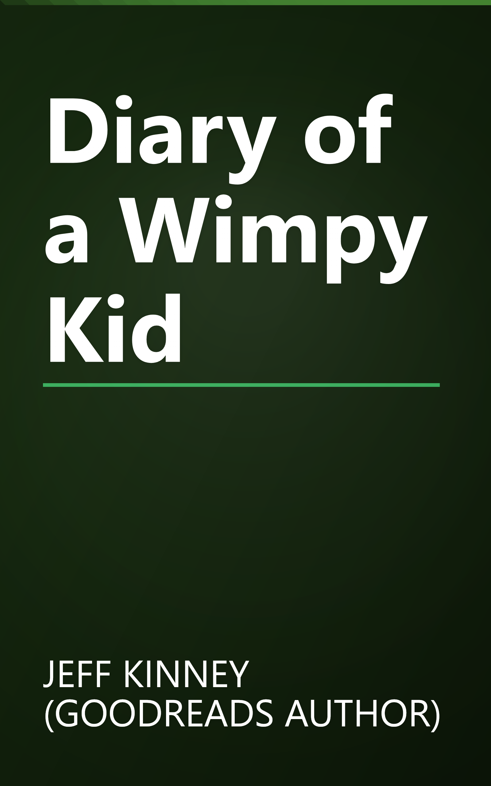 Diary of a Wimpy Kid book cover