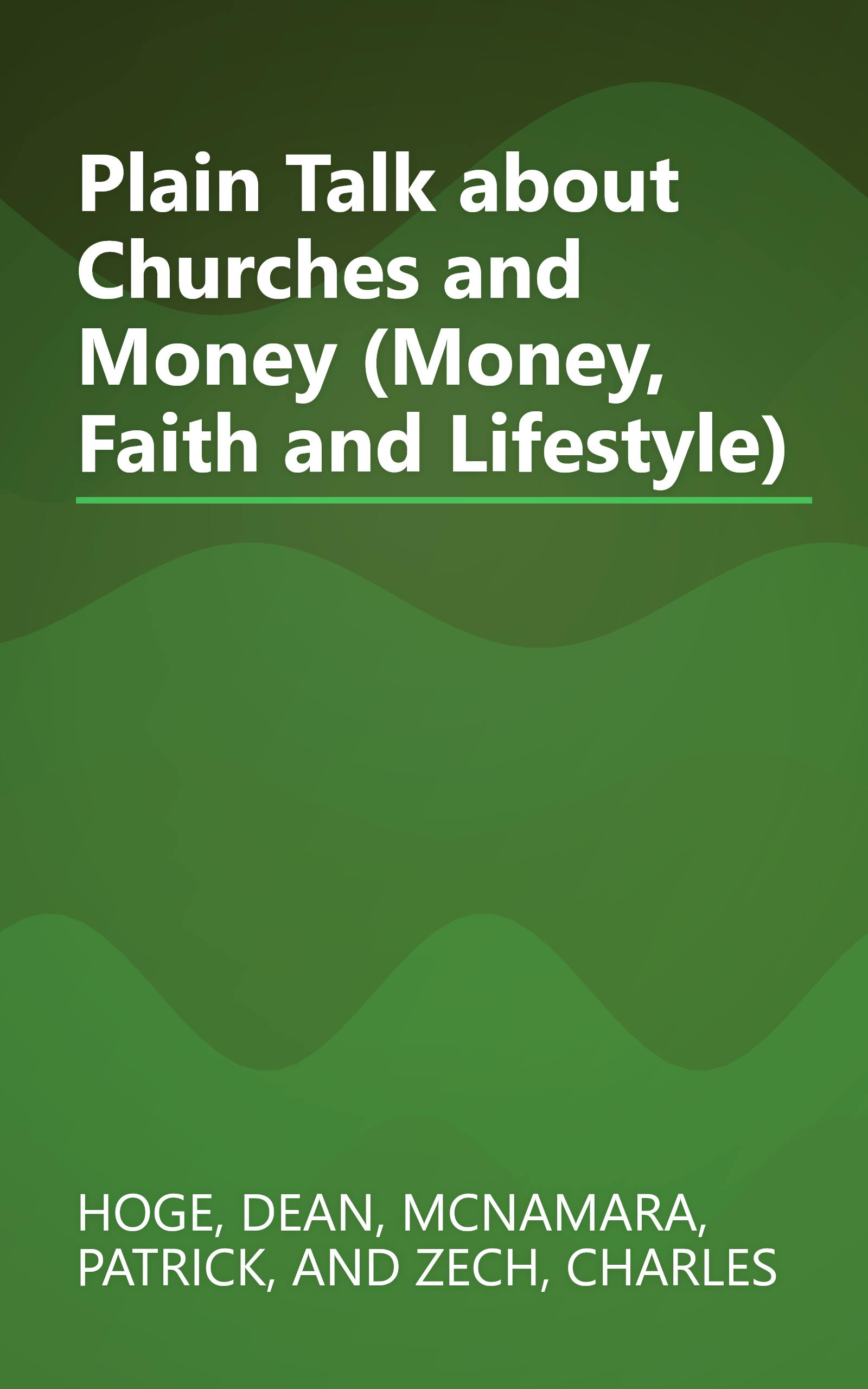 Plain Talk about Churches and Money (Money, Faith and Lifestyle) book cover