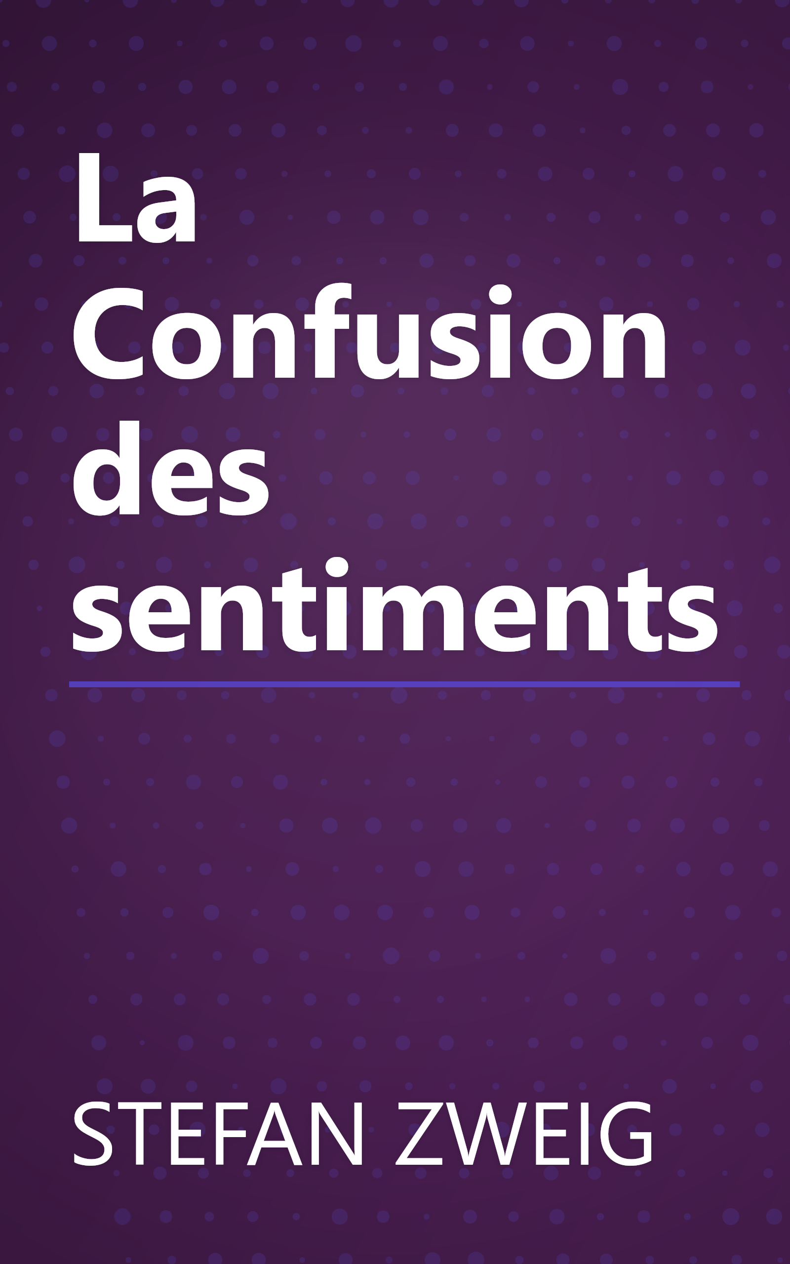 La Confusion des sentiments book cover