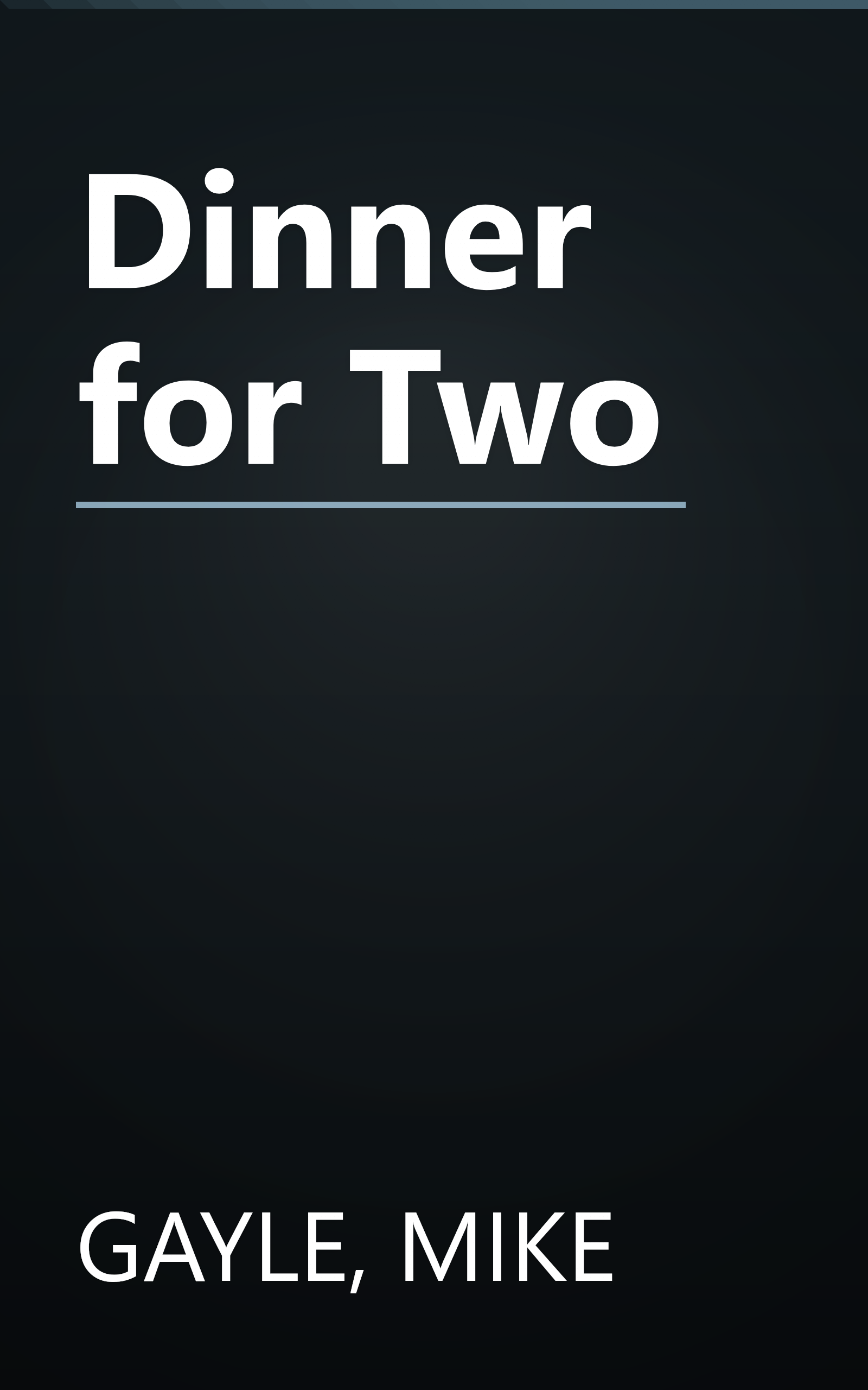 Dinner for Two book cover