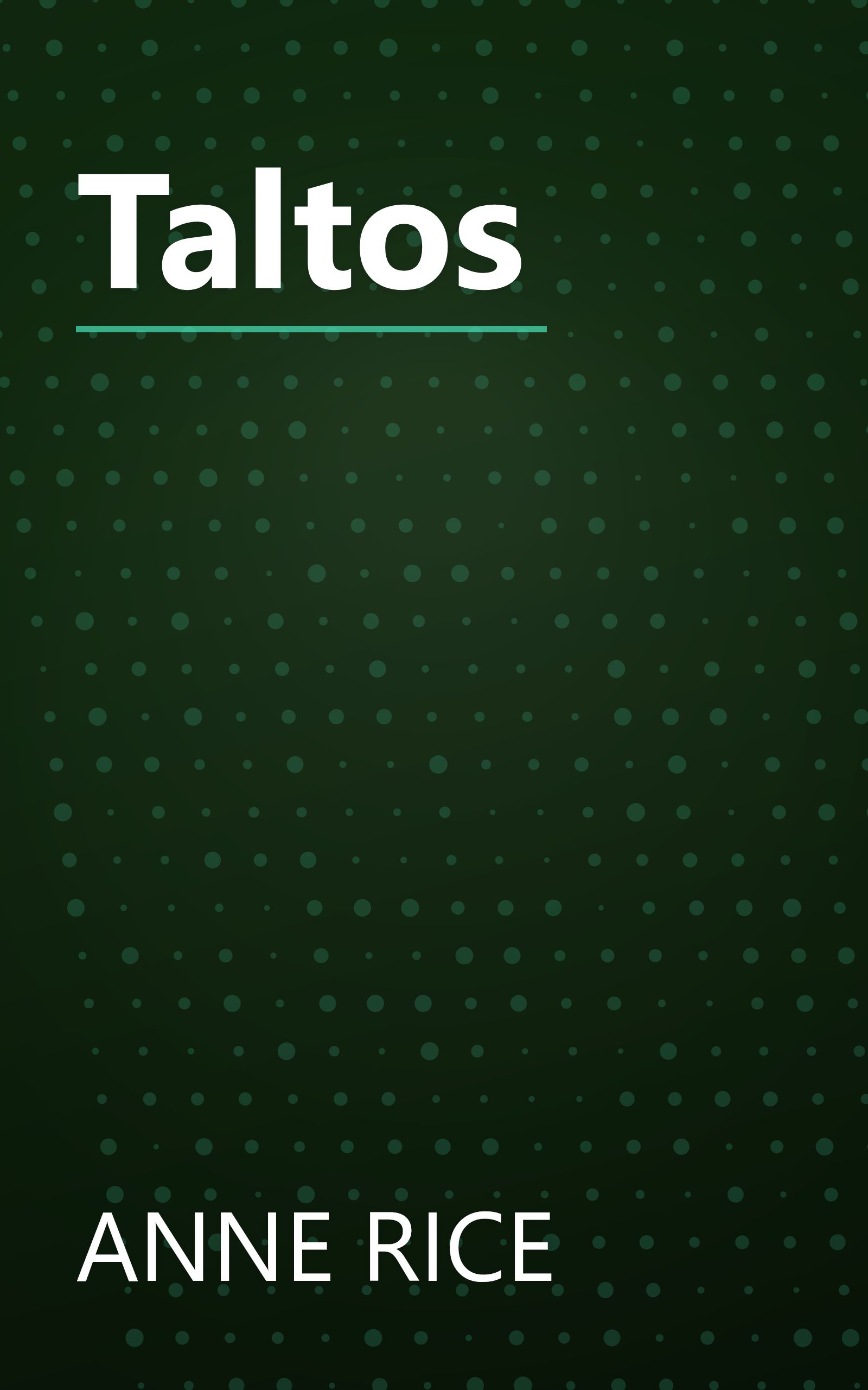 Taltos book cover