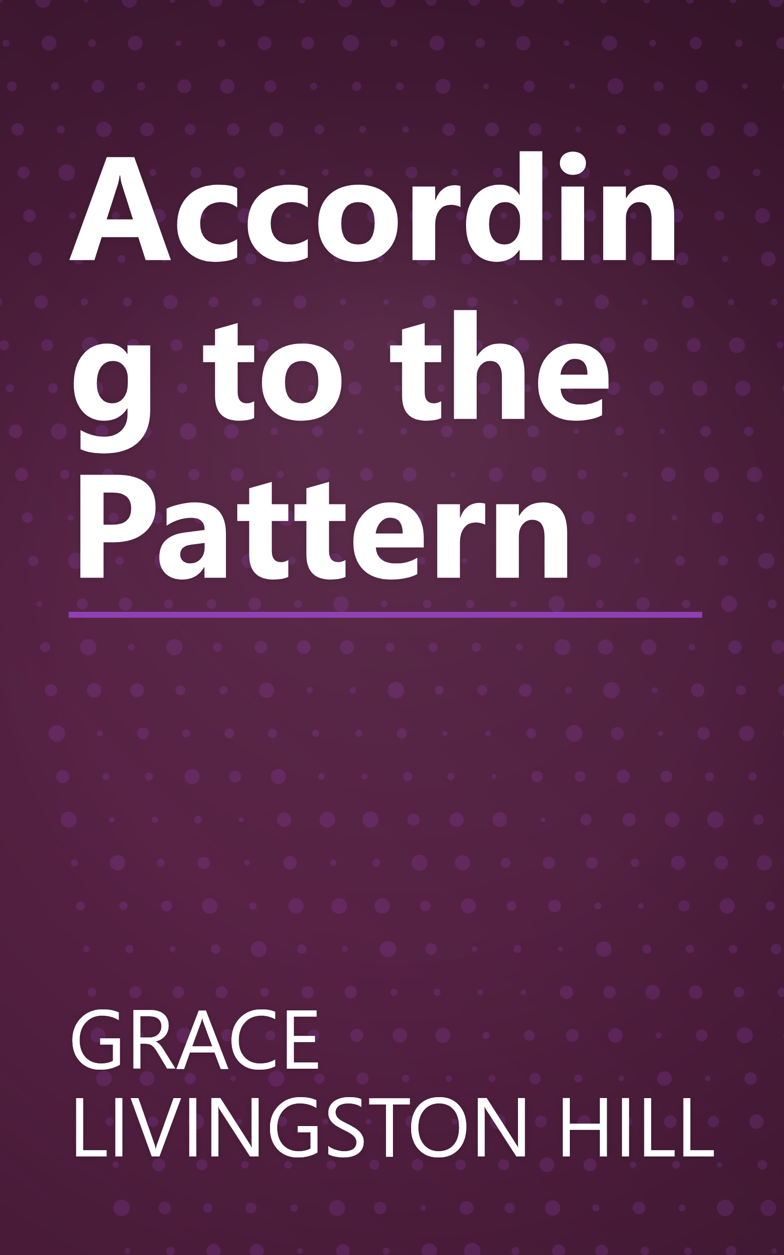 According to the Pattern book cover