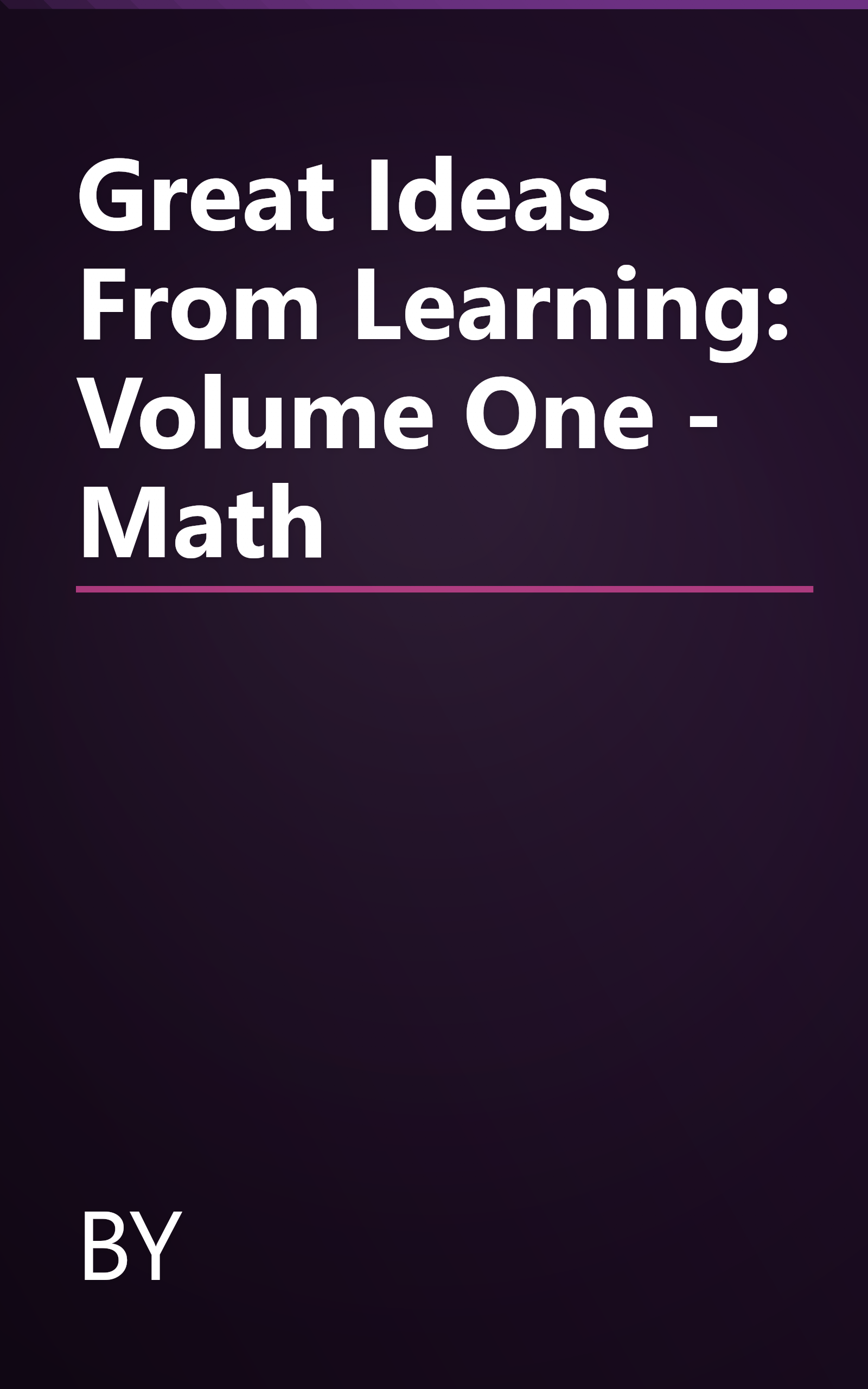 Great Ideas From Learning: Volume One - Math book cover