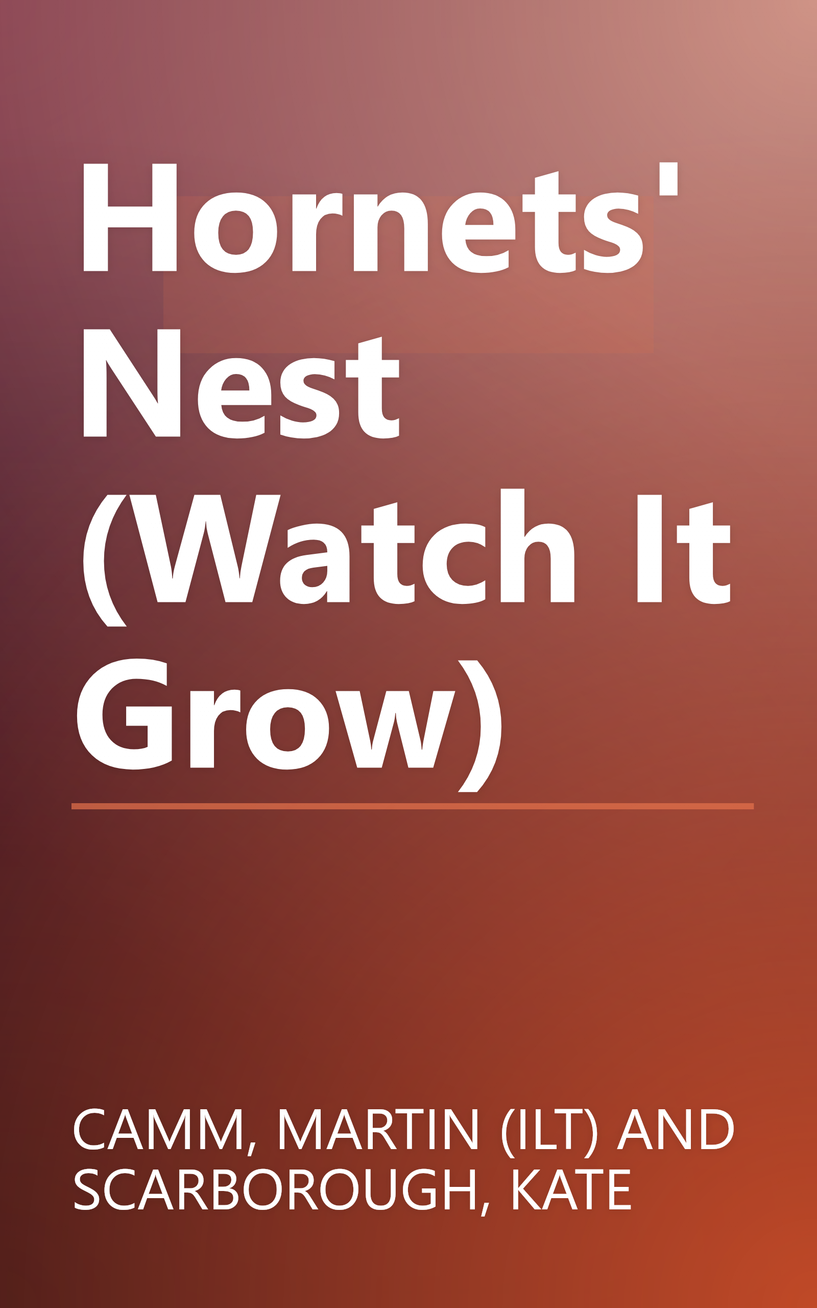 Hornets' Nest (Watch It Grow) book cover