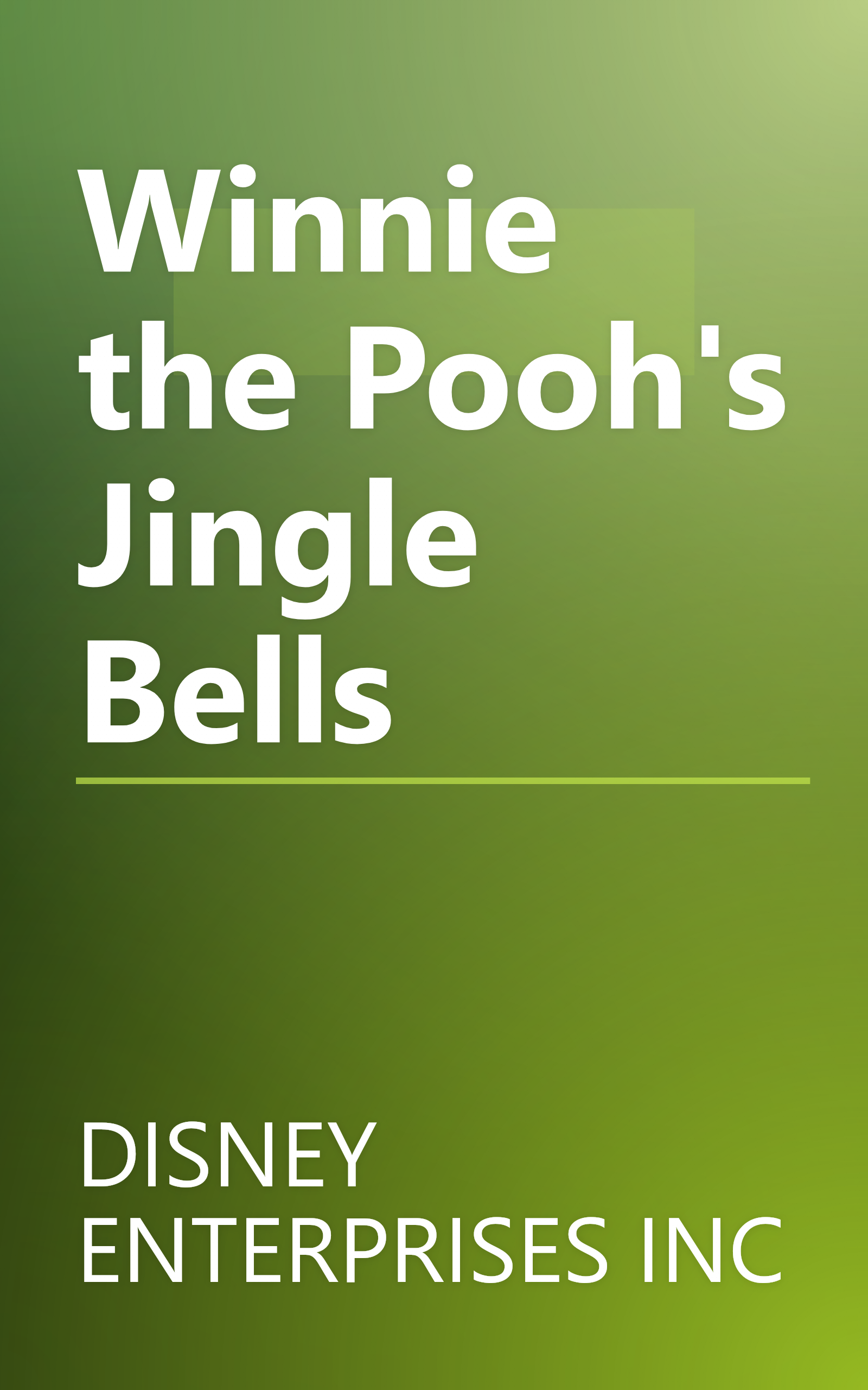 Winnie the Pooh's Jingle Bells book cover