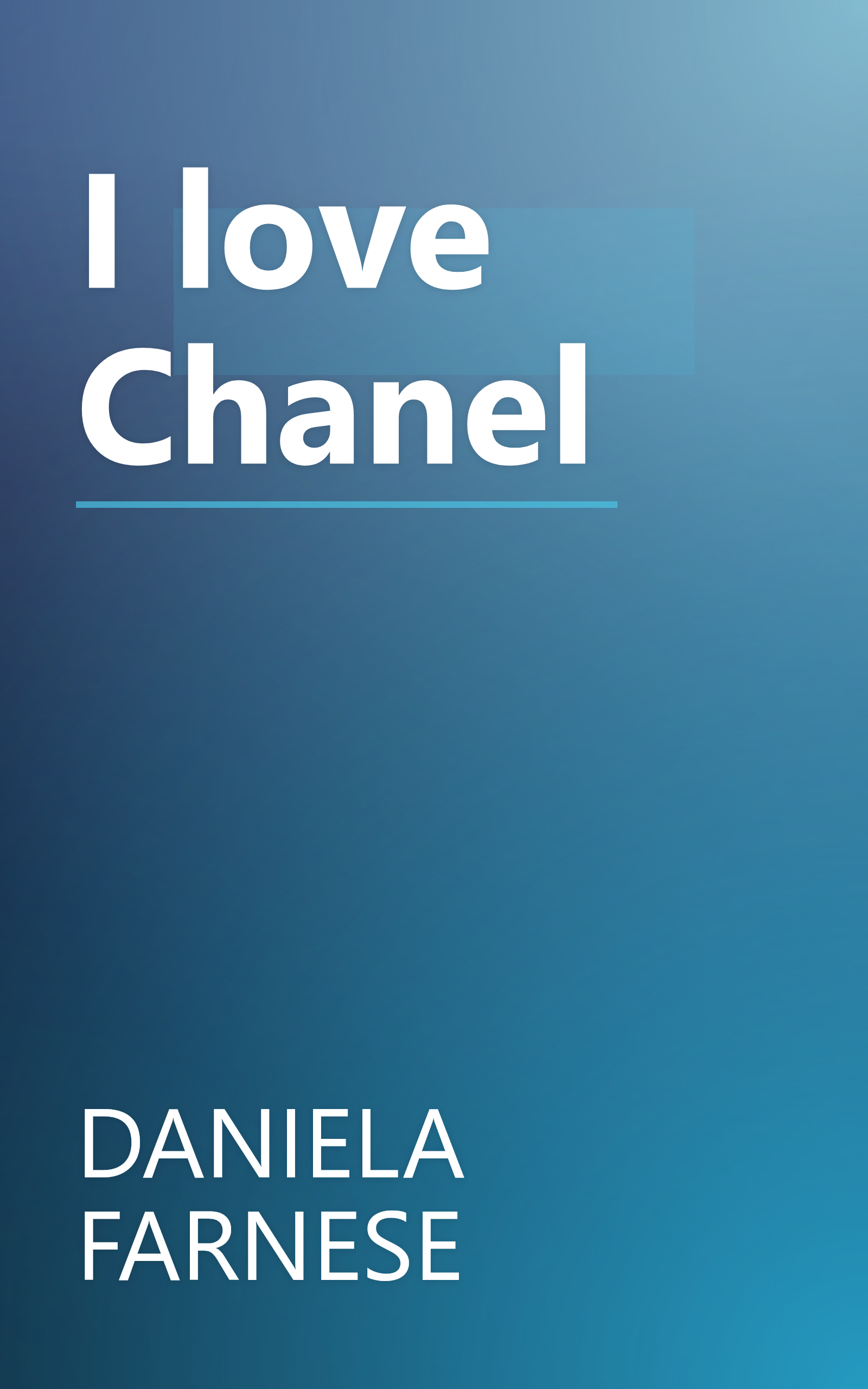 I love Chanel book cover