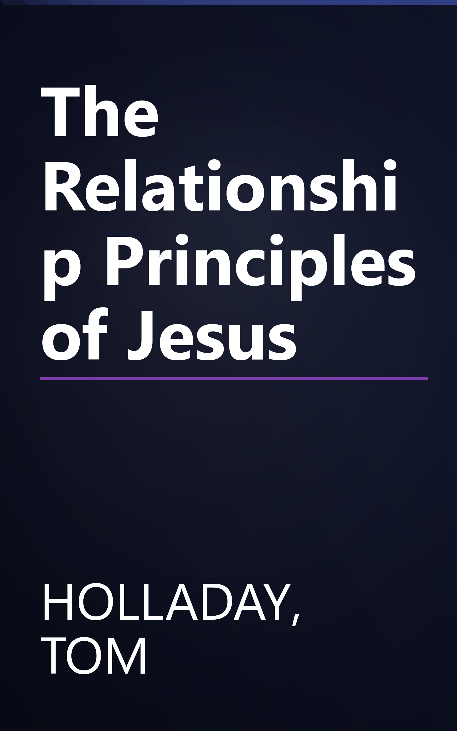 The Relationship Principles of Jesus book cover