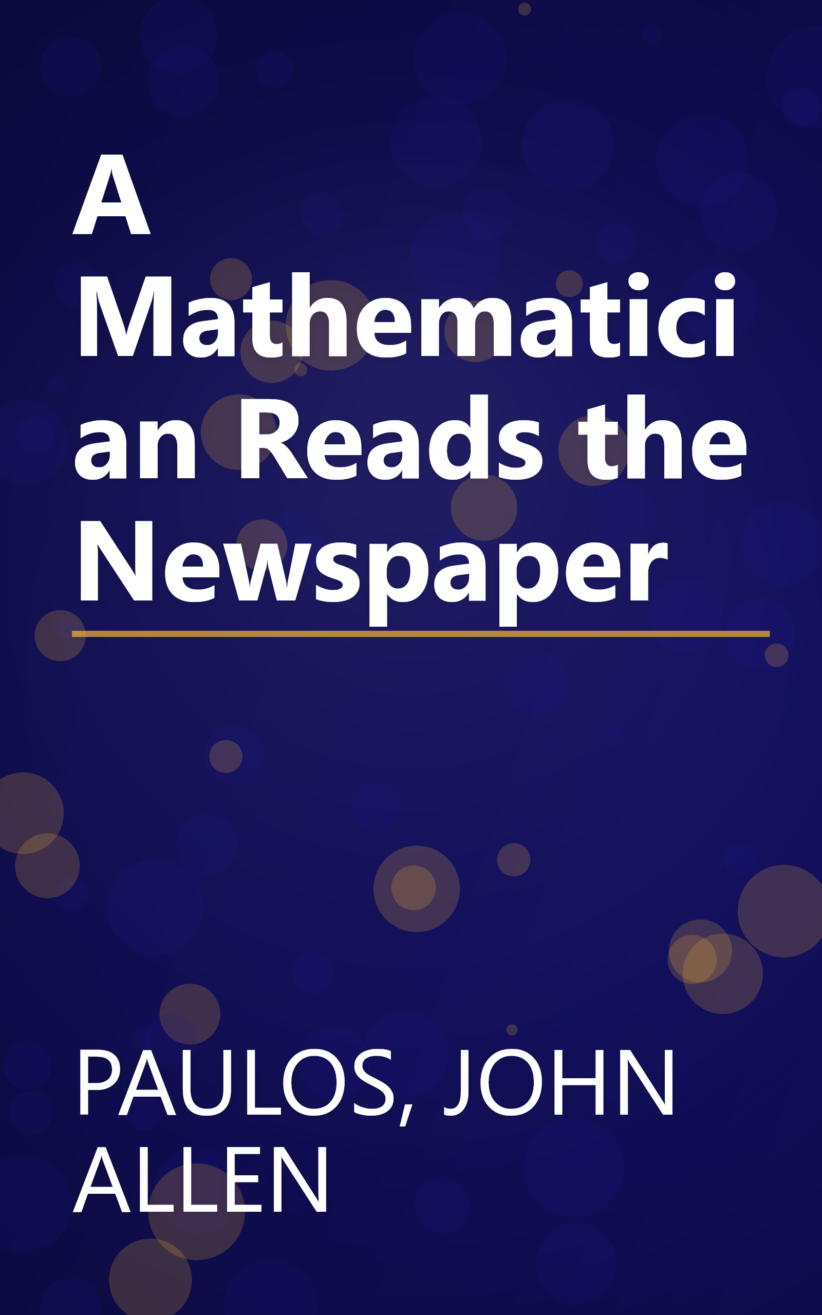 A Mathematician Reads the Newspaper book cover