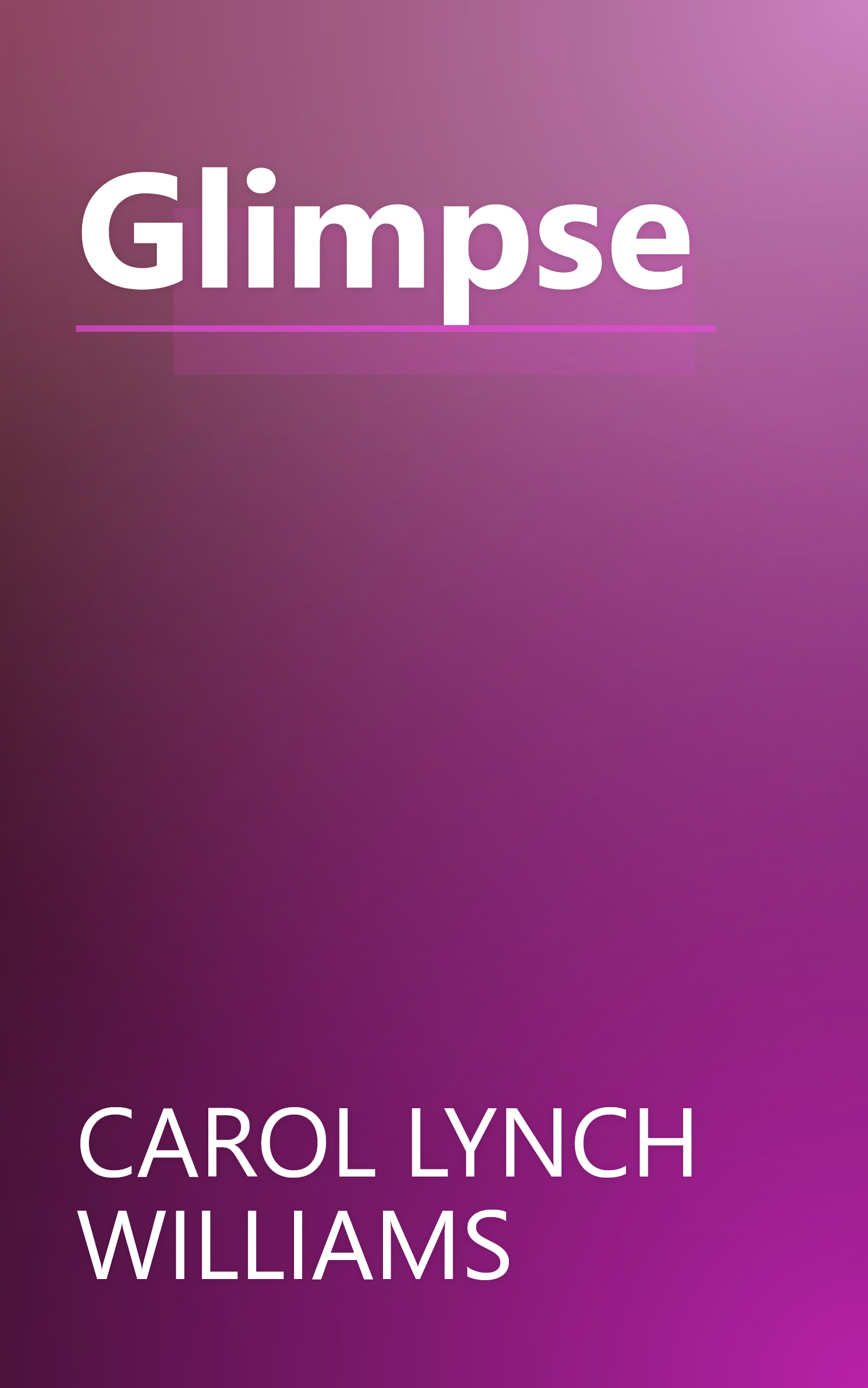 Glimpse book cover