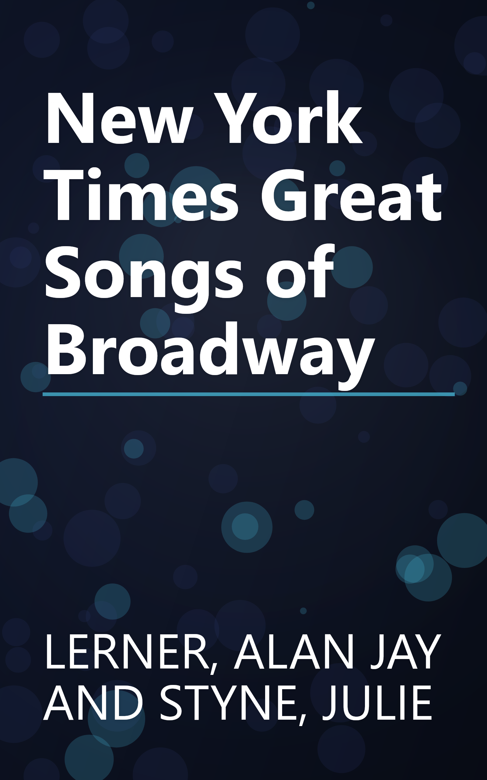 New York Times Great Songs of Broadway book cover