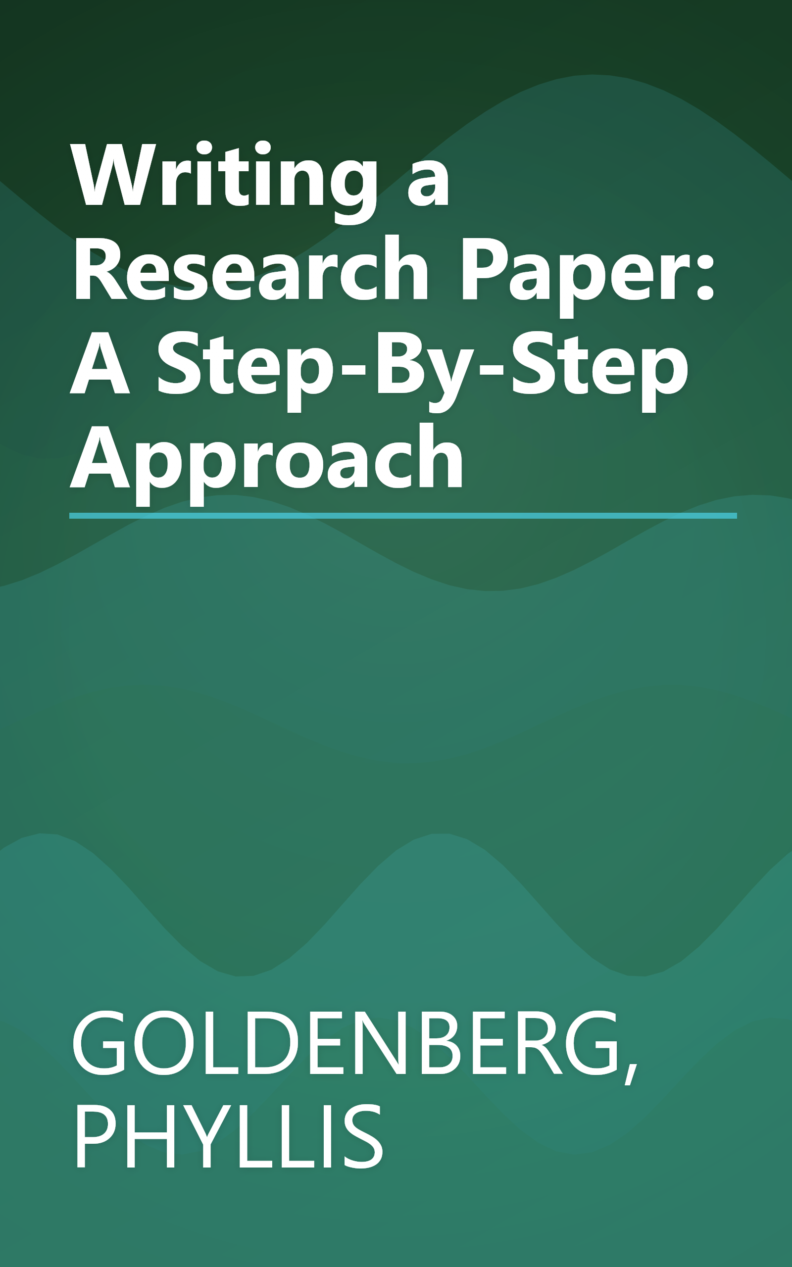 Writing a Research Paper: A Step-By-Step Approach book cover