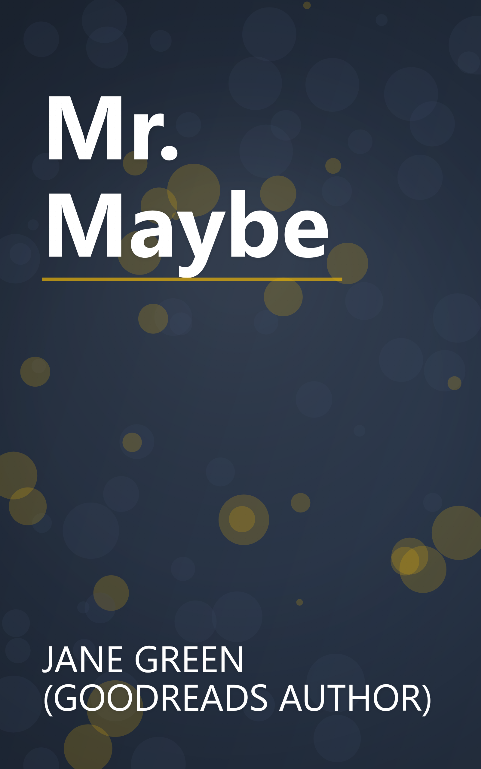 Mr. Maybe book cover