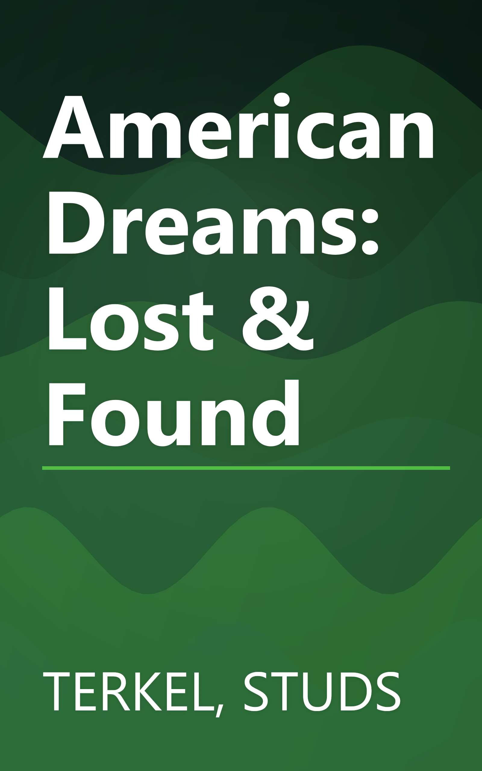 American Dreams: Lost & Found book cover