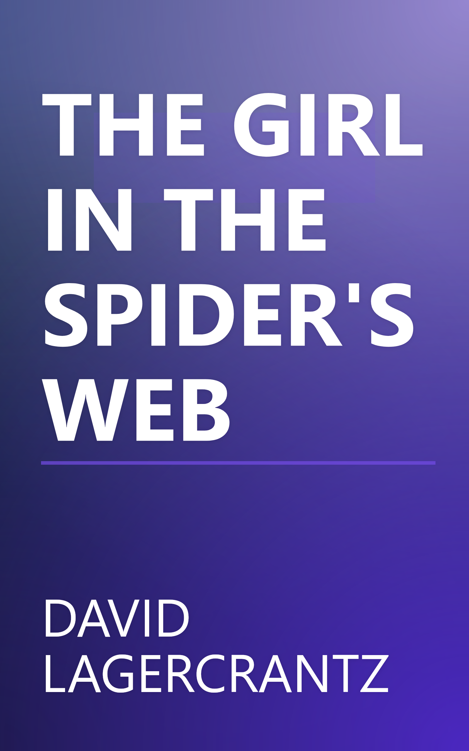 THE GIRL IN THE SPIDER'S WEB book cover