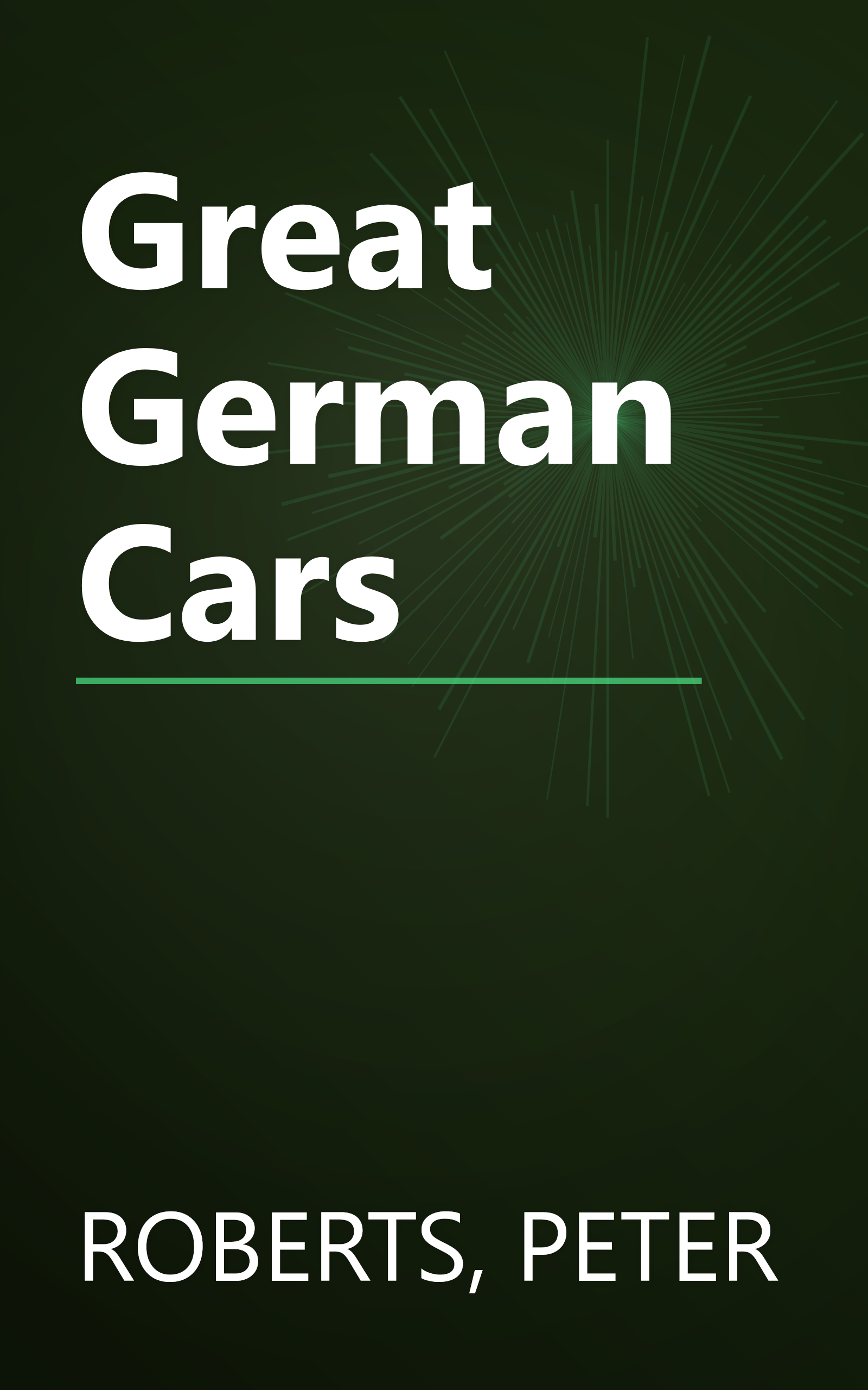 Great German Cars book cover