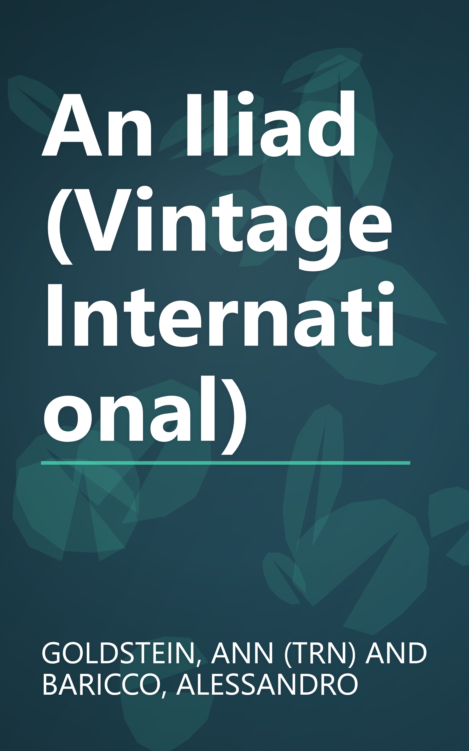 An Iliad (Vintage International) book cover