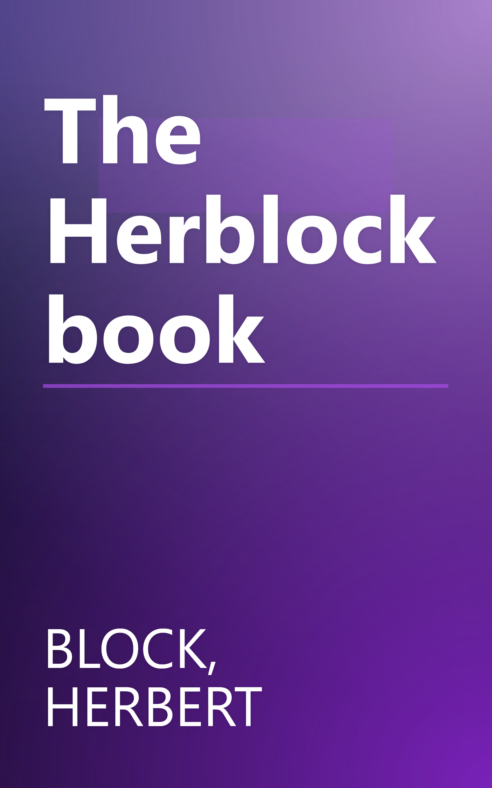 The Herblock book book cover