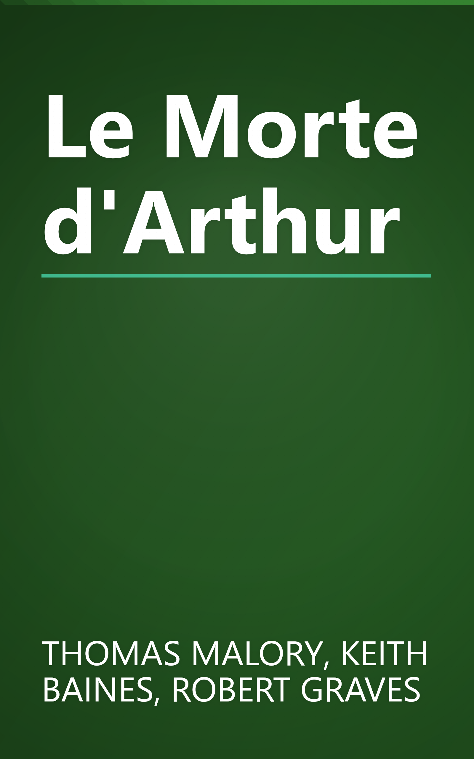 Le Morte d'Arthur book cover