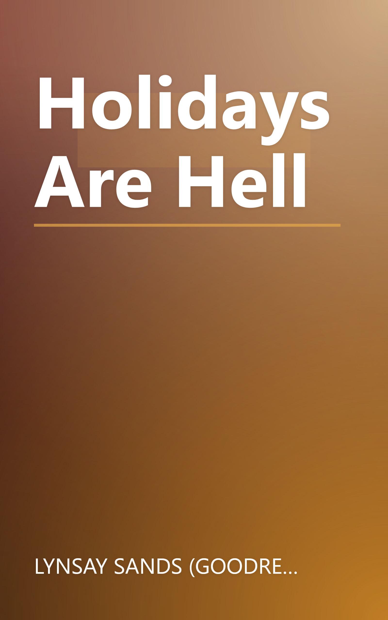 Holidays Are Hell book cover