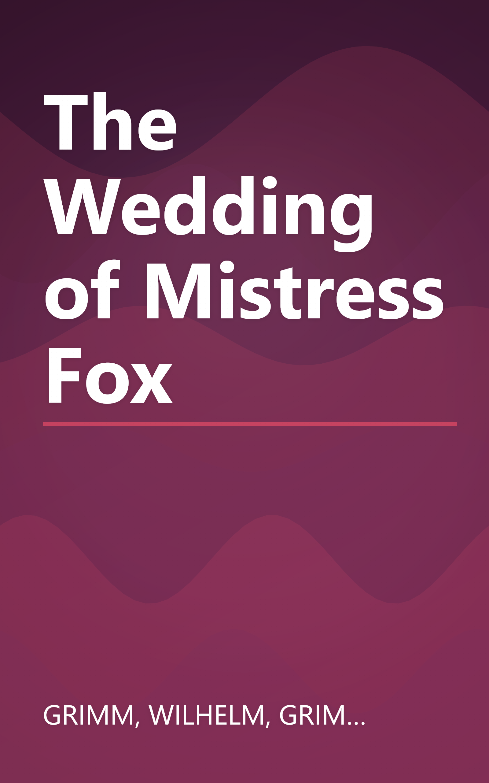 The Wedding of Mistress Fox book cover