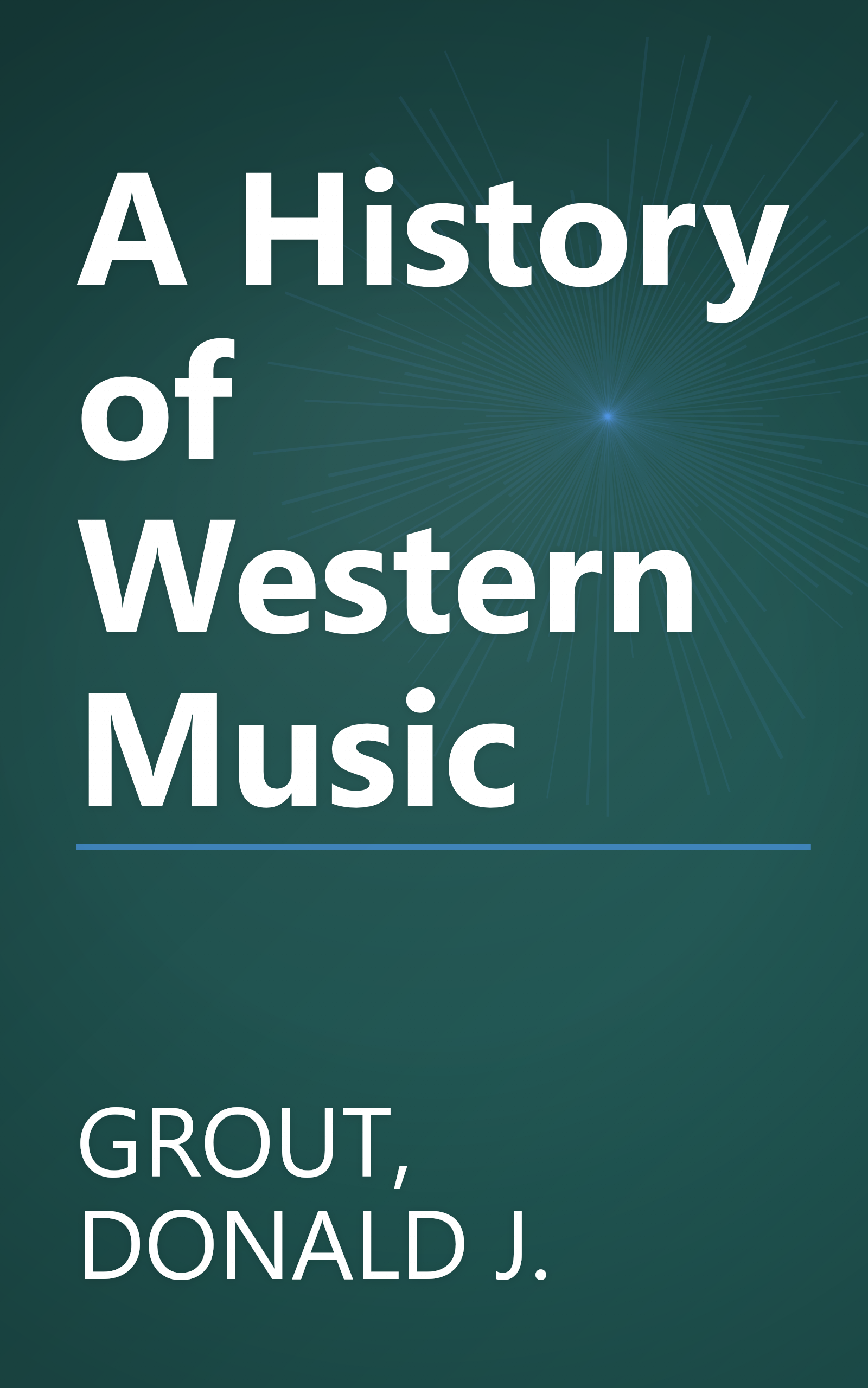 A History of Western Music book cover