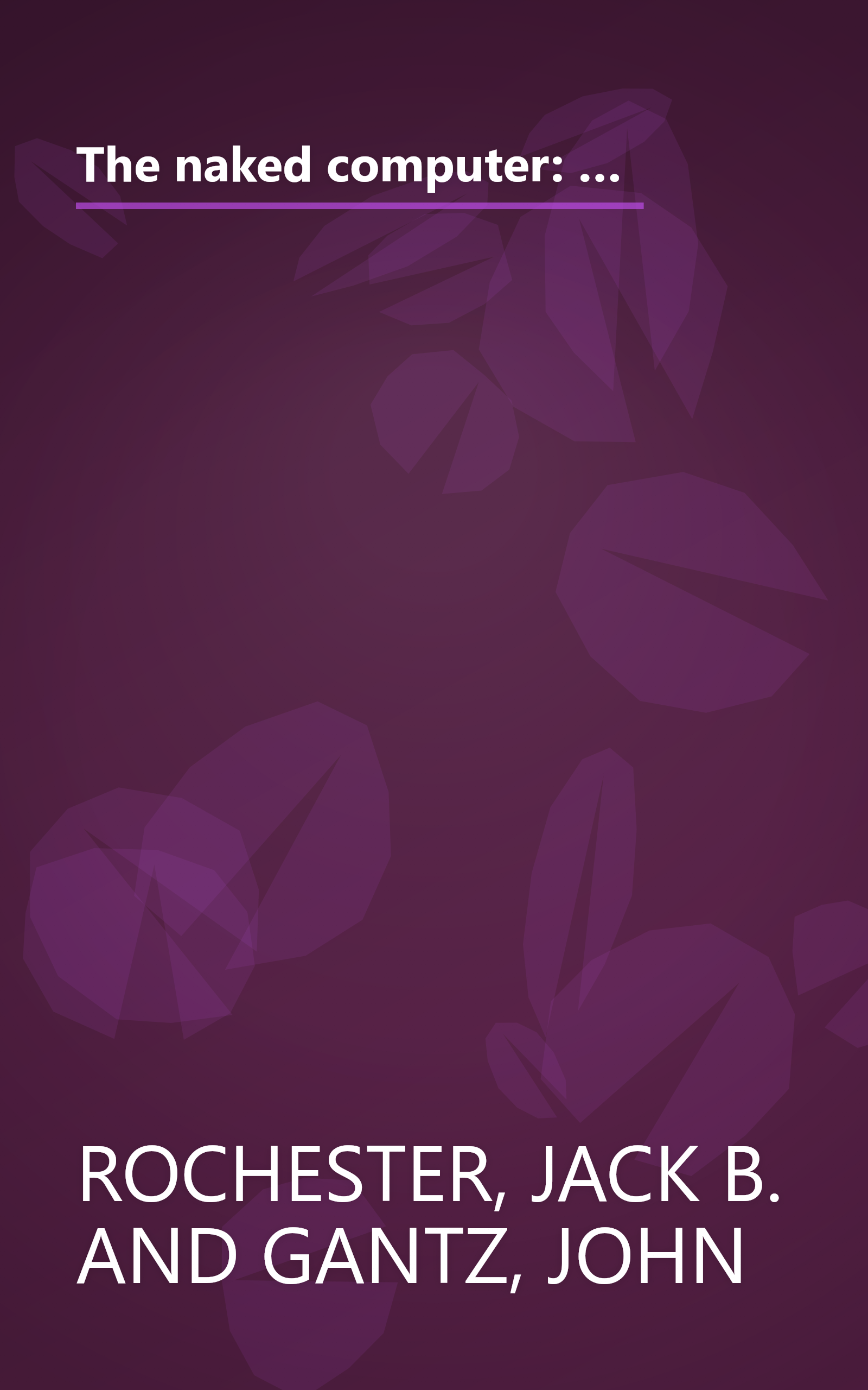 The naked computer: A layperson's almanac of computer lore, wizardry, personalities, memorabilia, world records, mind blowers, and tomfoolery book cover