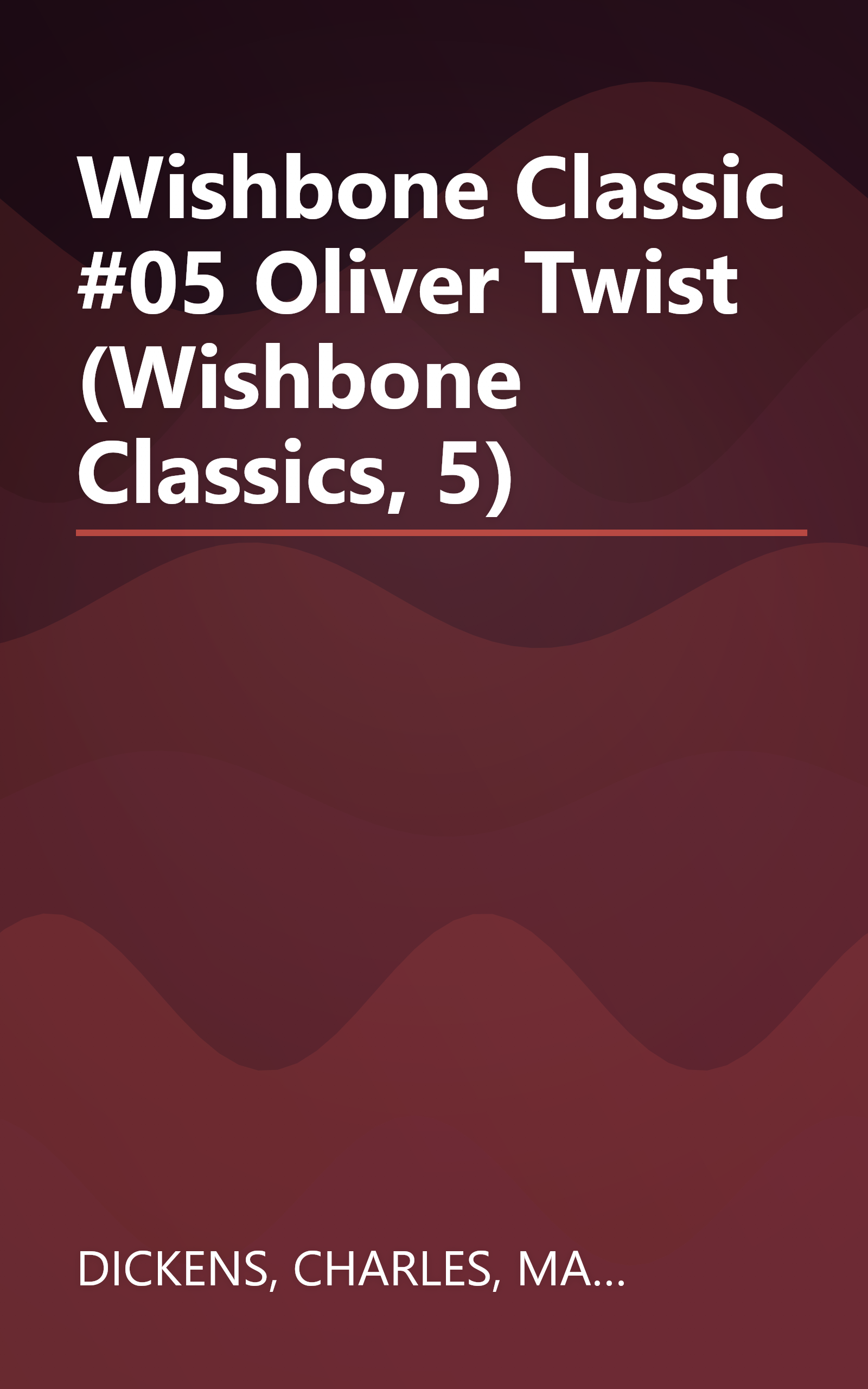 Wishbone Classic #05 Oliver Twist (Wishbone Classics, 5) book cover