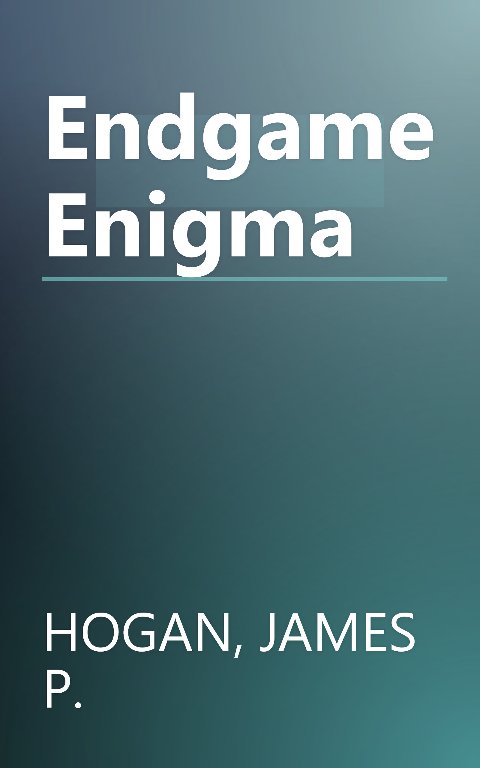 Endgame Enigma book cover