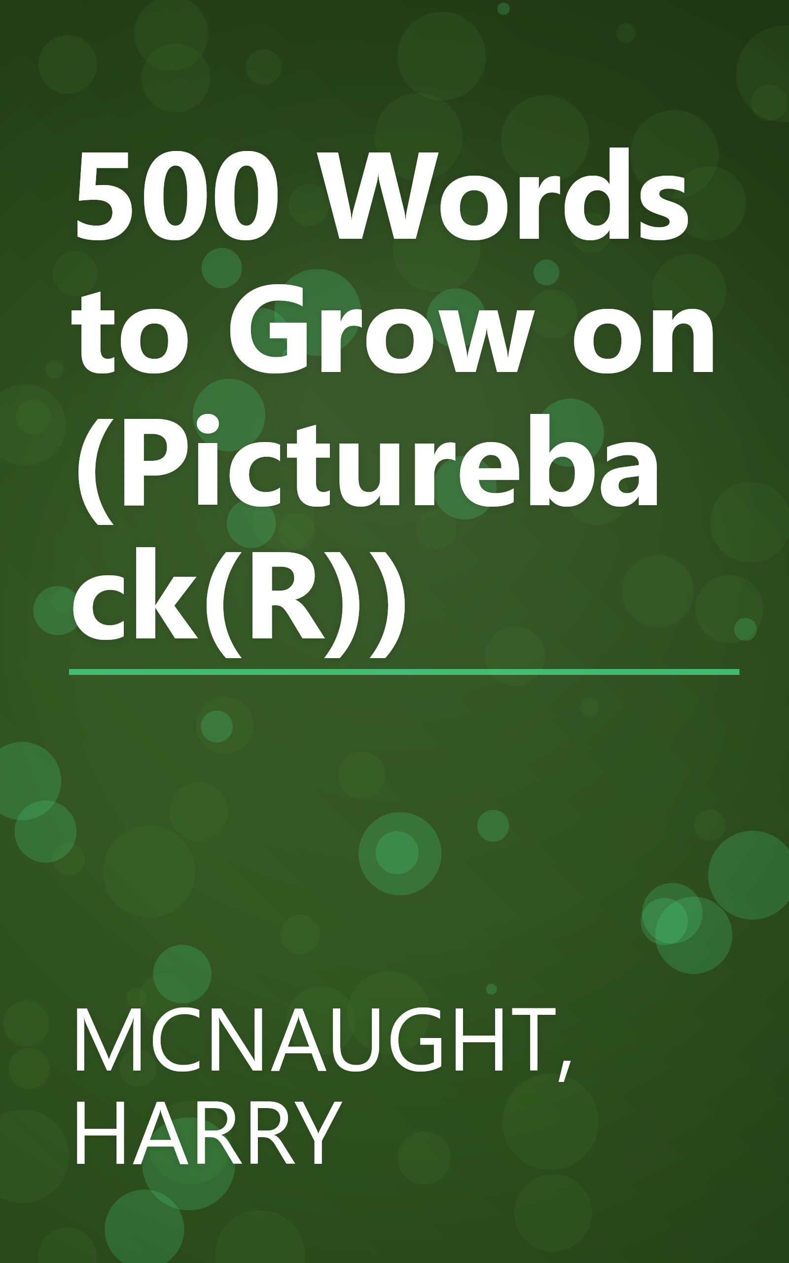 500 Words to Grow on (Pictureback(R)) book cover