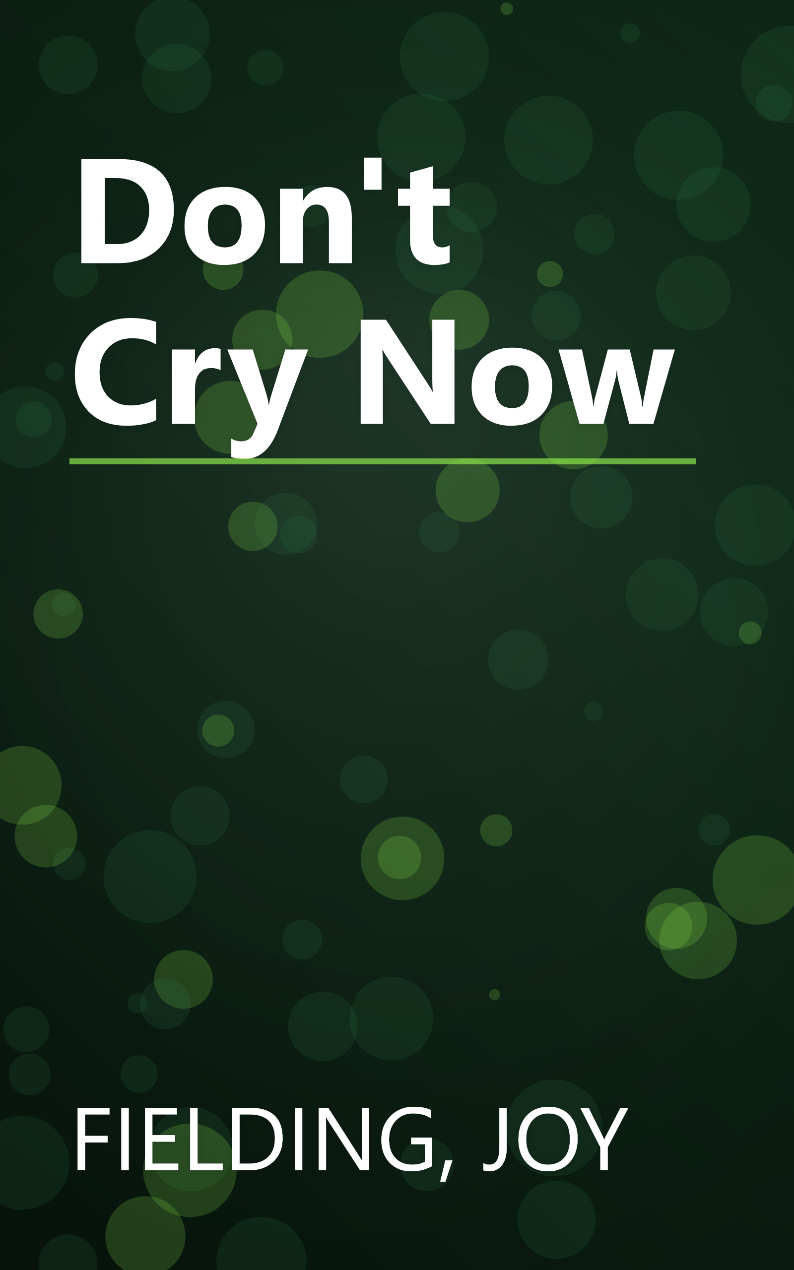 Don't Cry Now book cover