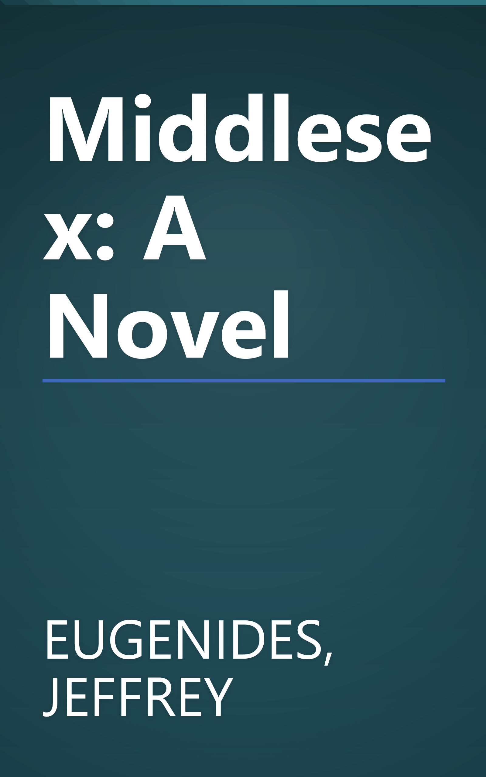 Middlesex: A Novel book cover