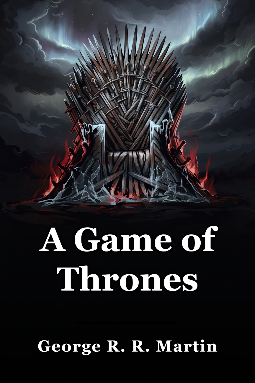 A Game of Thrones book cover