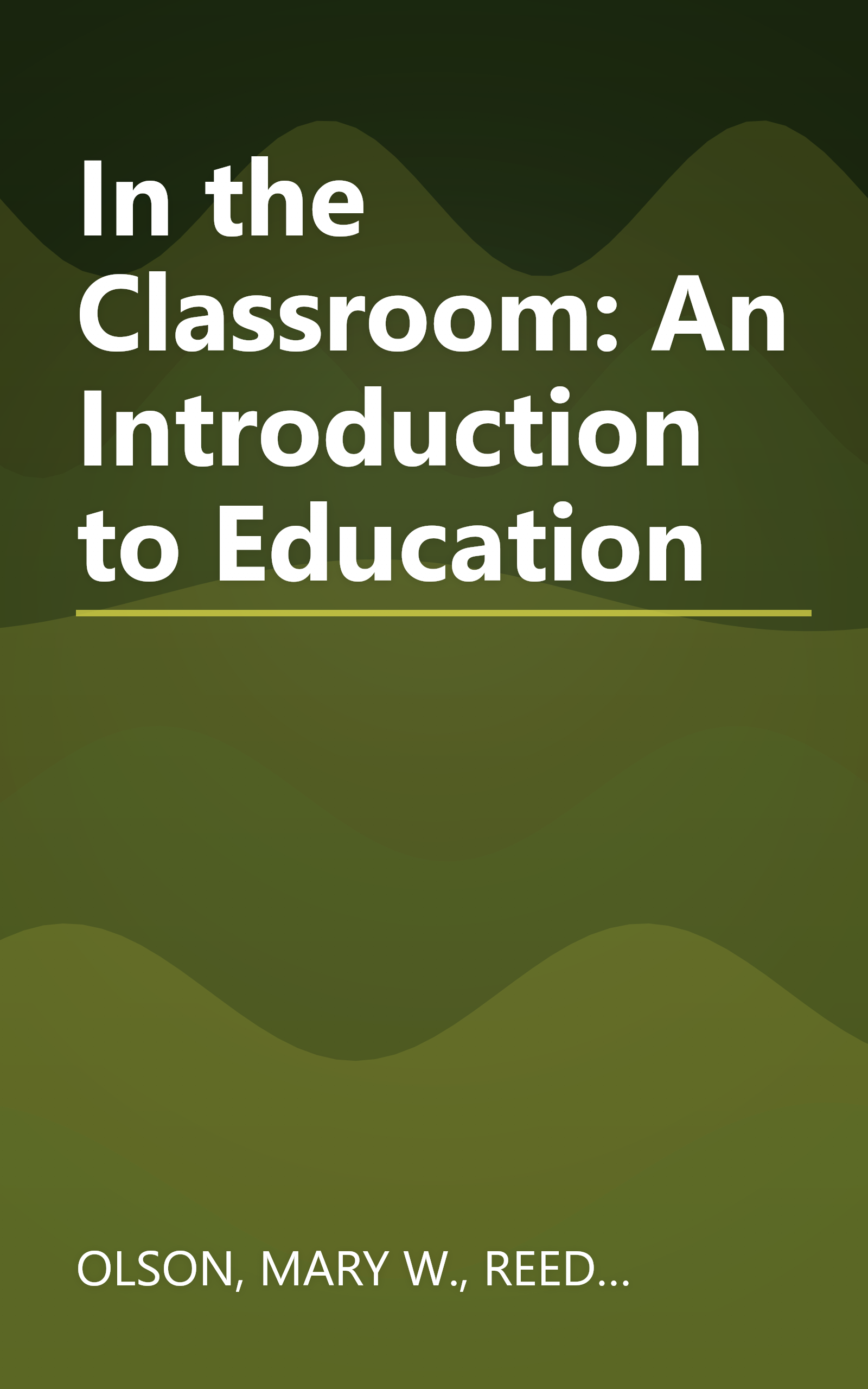 In the Classroom: An Introduction to Education book cover