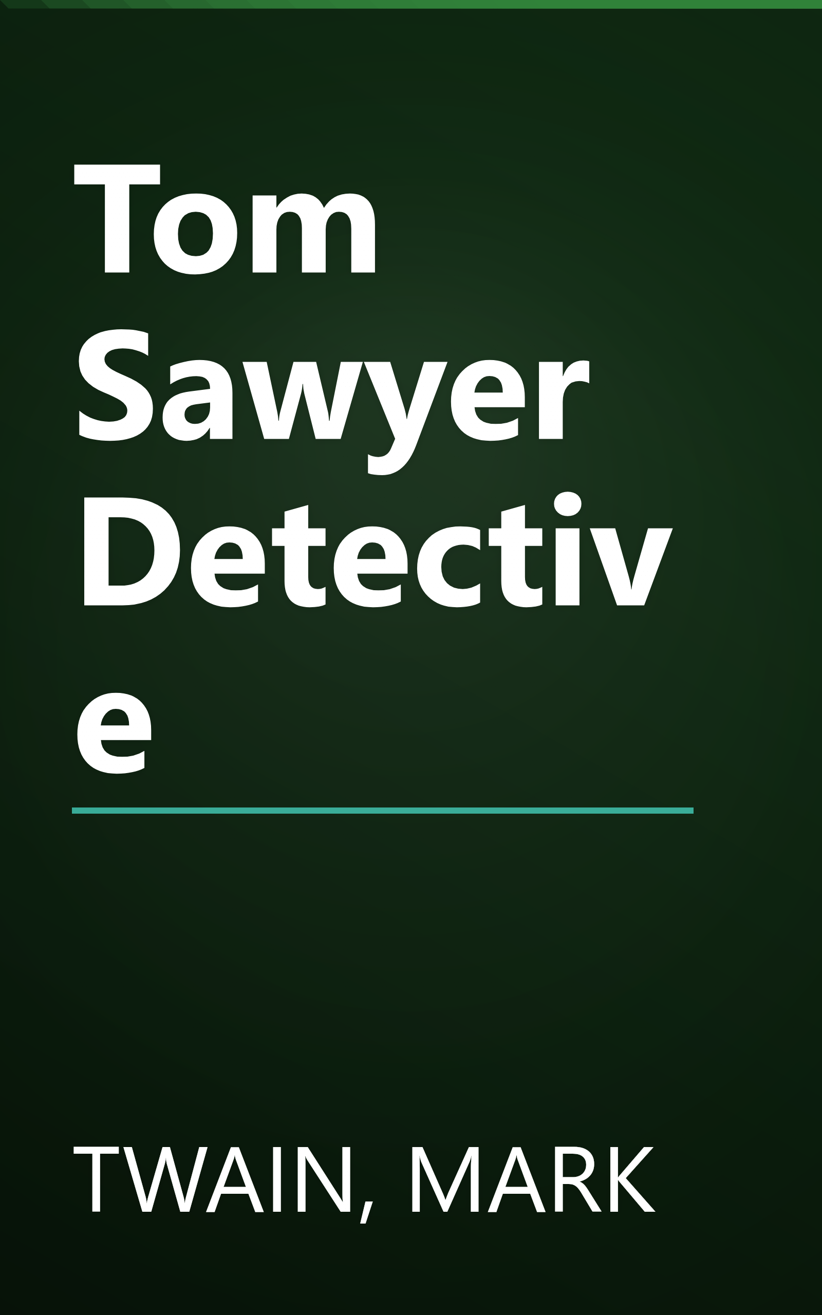 Tom Sawyer Detective book cover