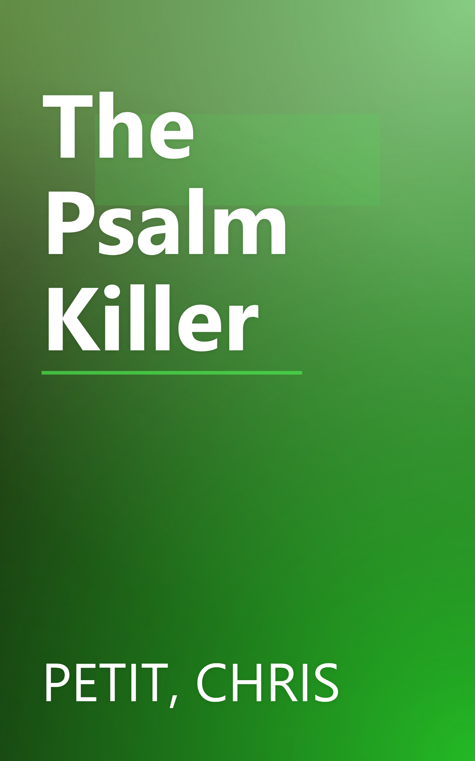 The Psalm Killer book cover