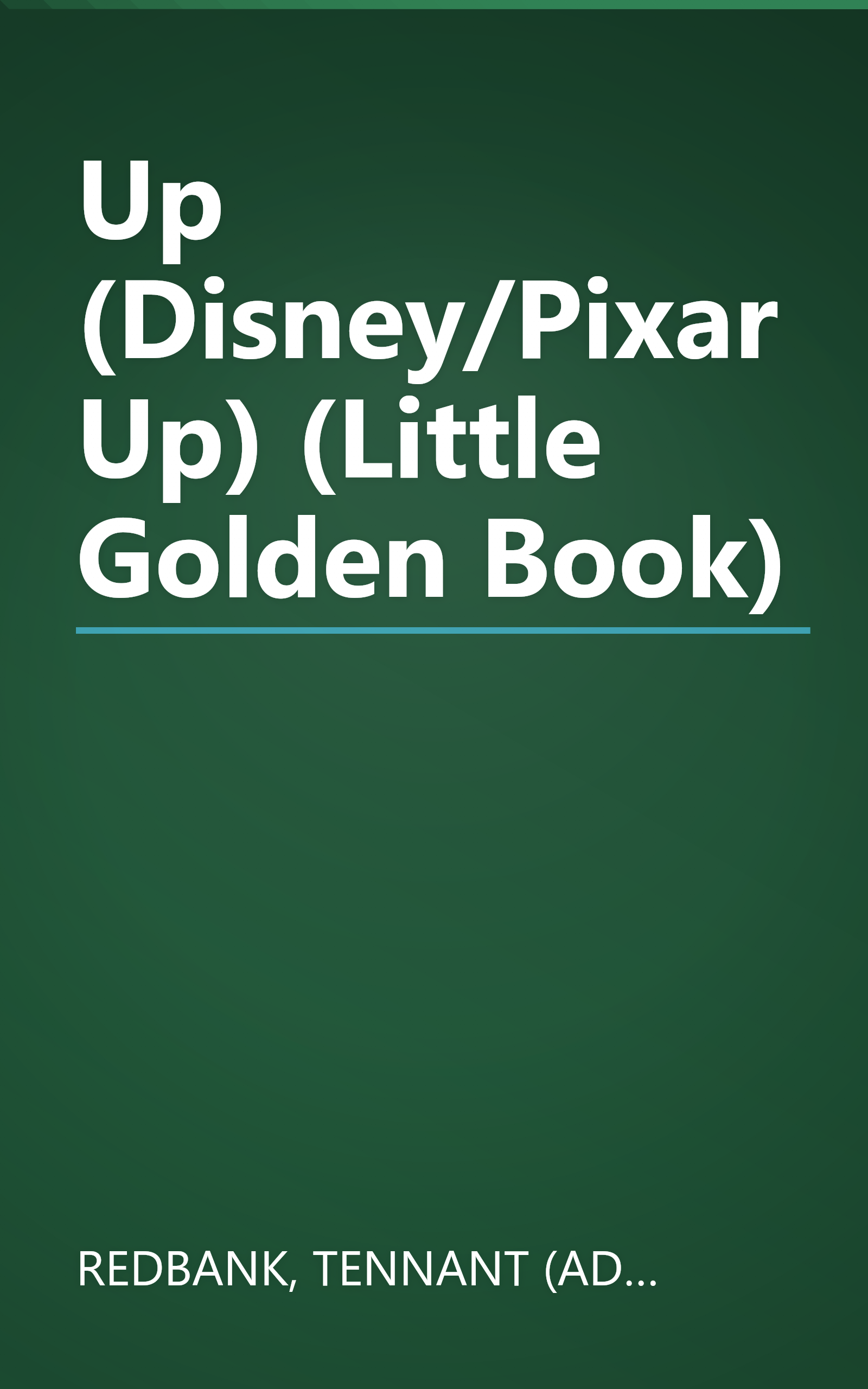 Up (Disney/Pixar Up) (Little Golden Book) book cover