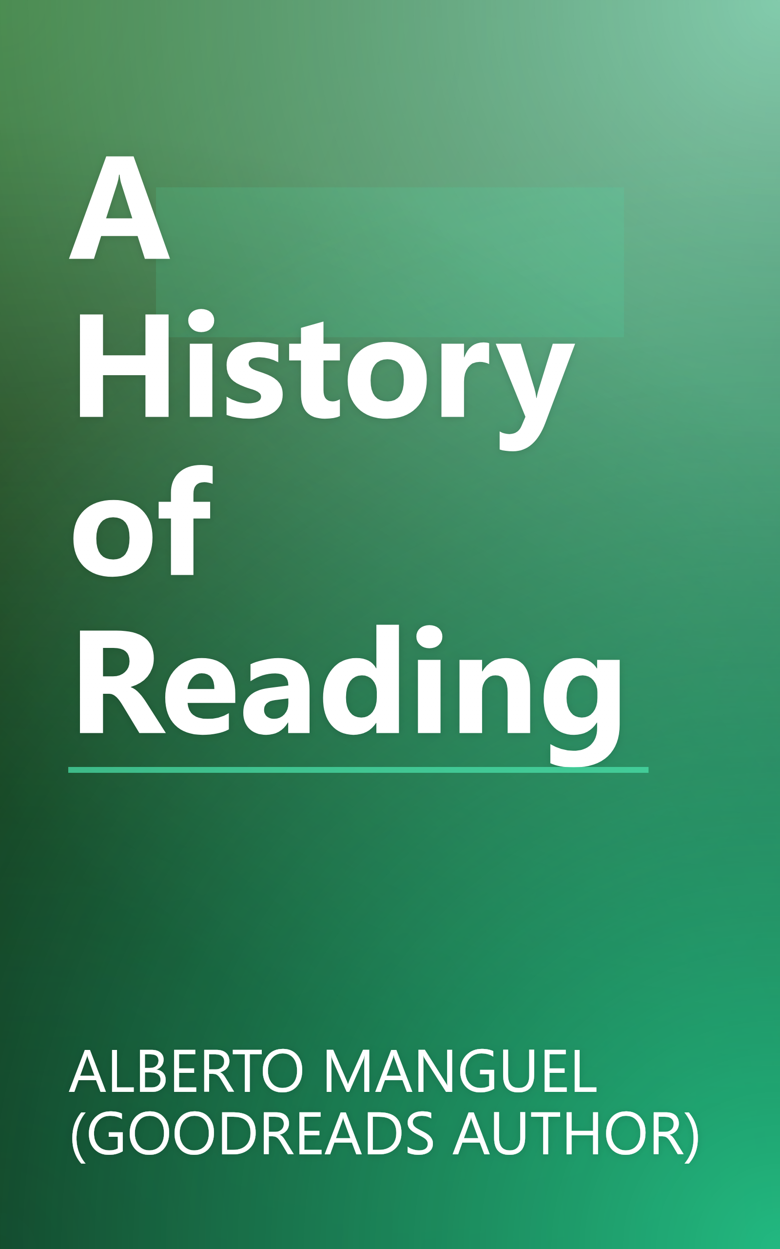 A History of Reading book cover