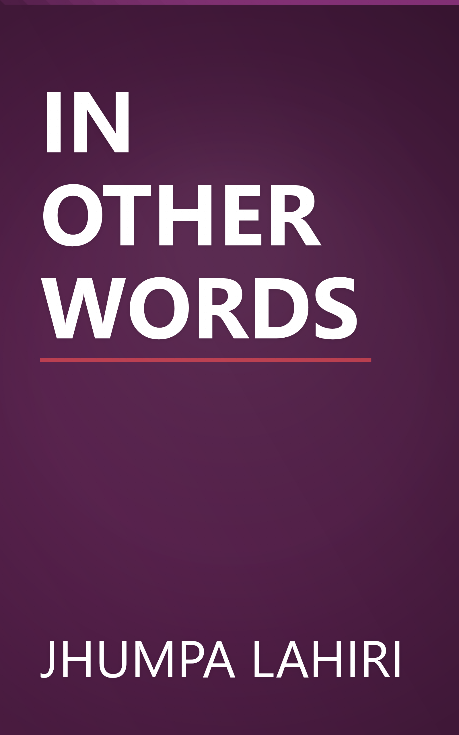 IN OTHER WORDS book cover