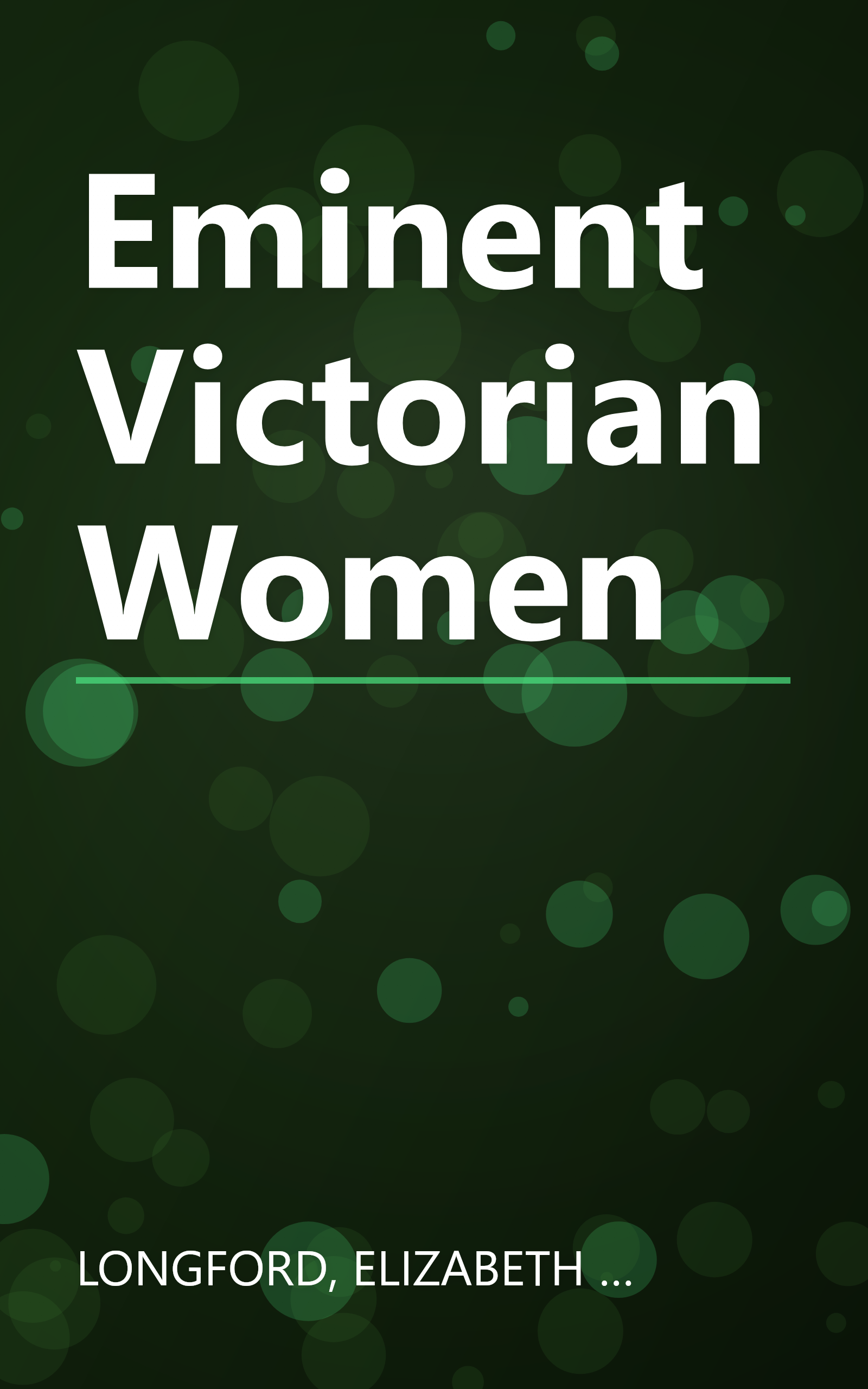 Eminent Victorian Women book cover