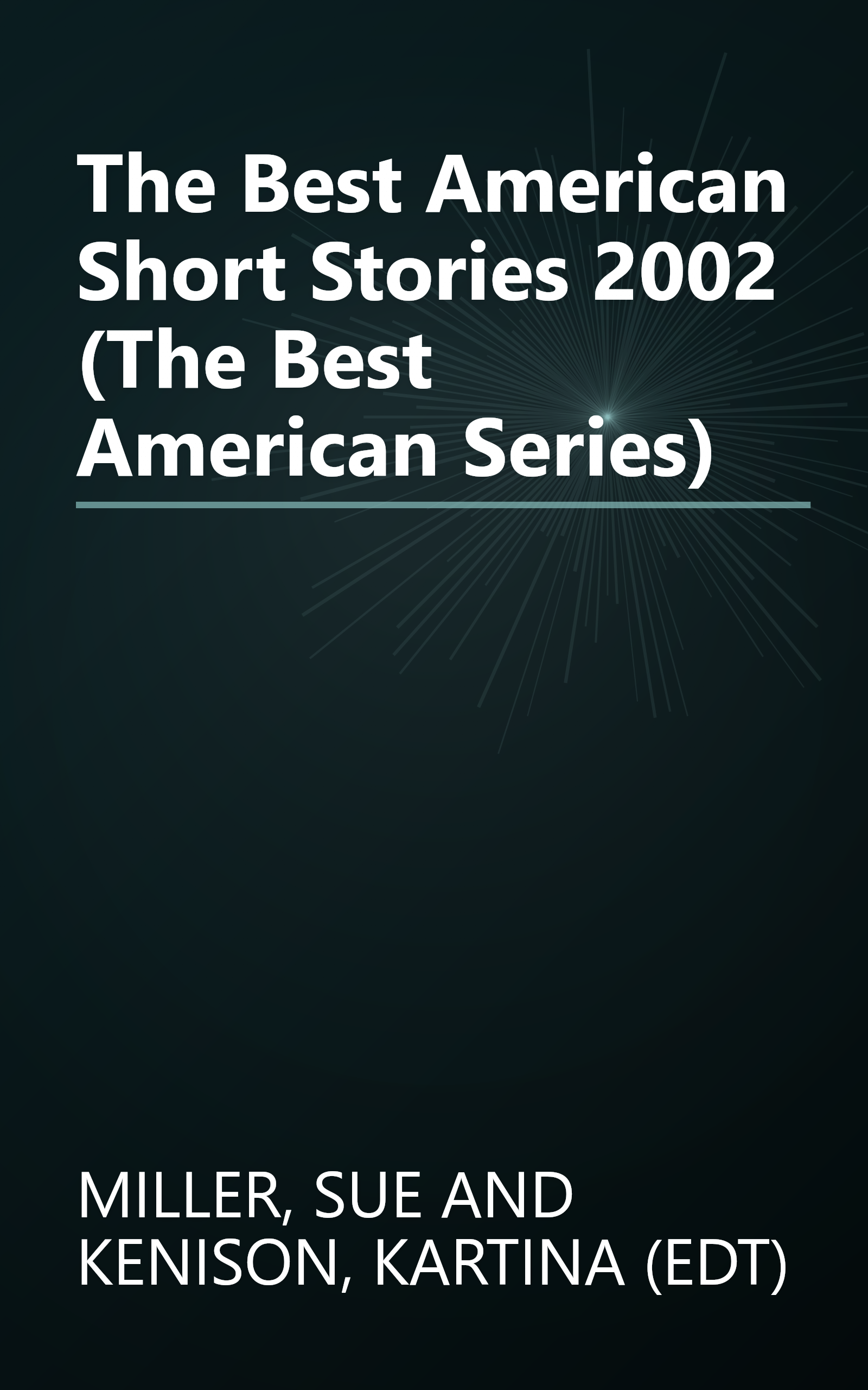 The Best American Short Stories 2002 (The Best American Series) book cover