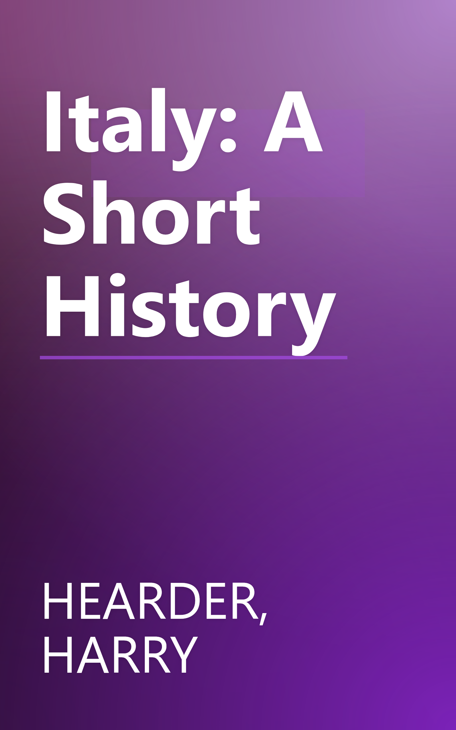 Italy: A Short History book cover