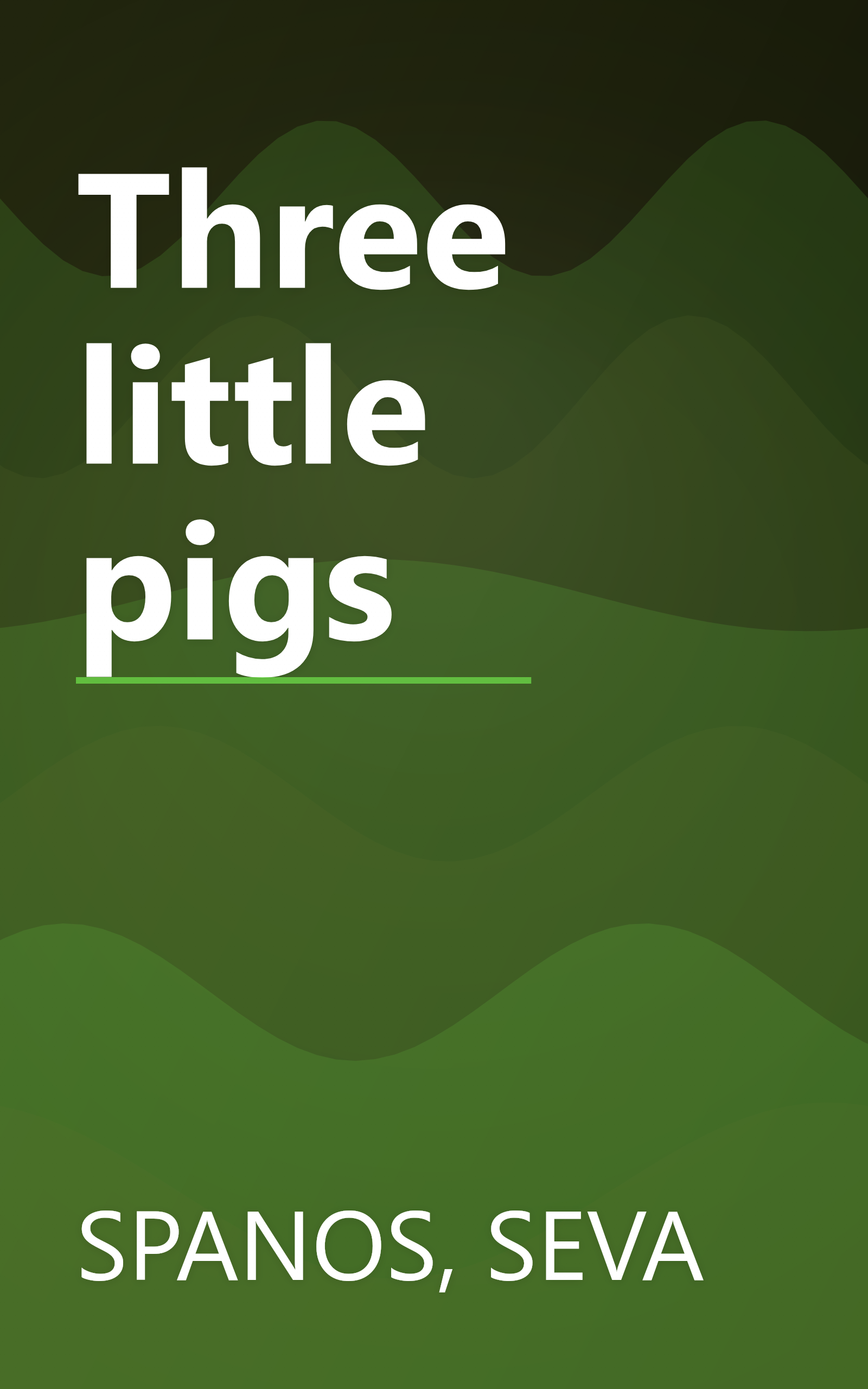Three little pigs book cover