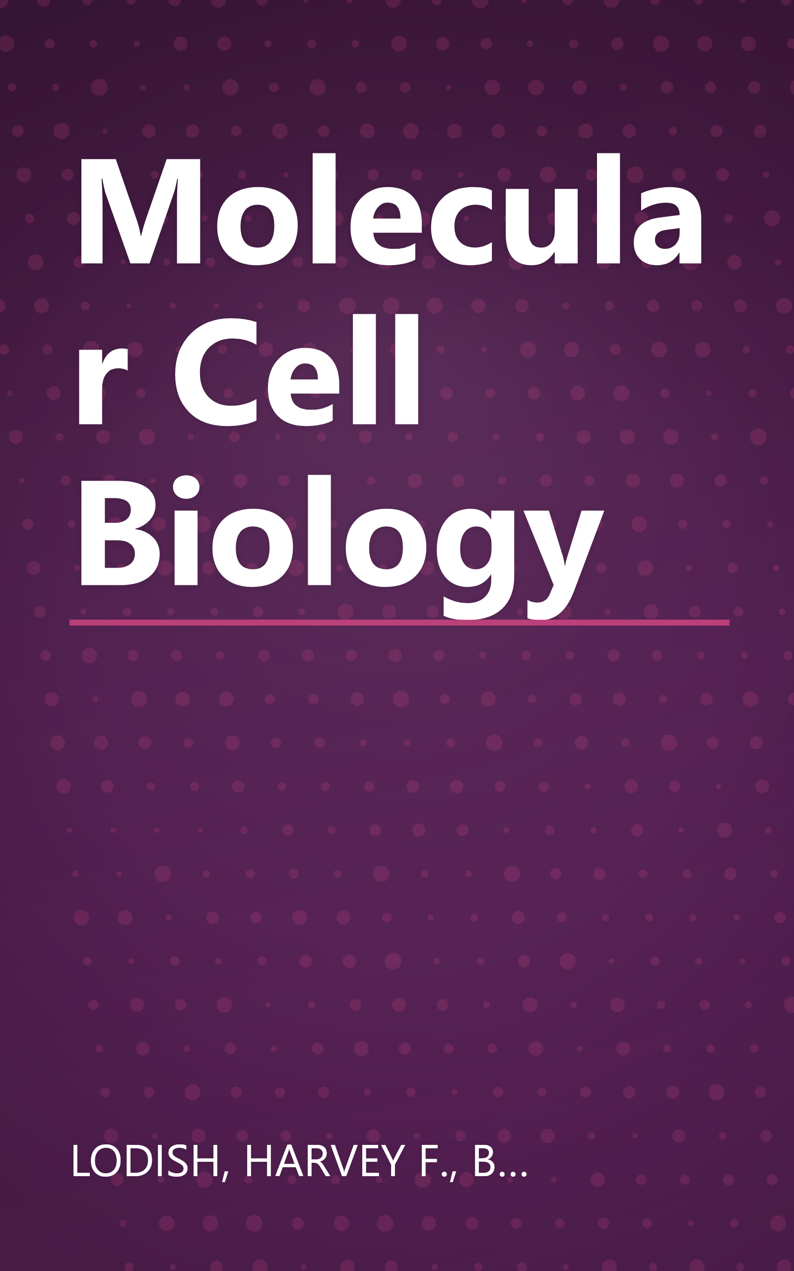Molecular Cell Biology book cover