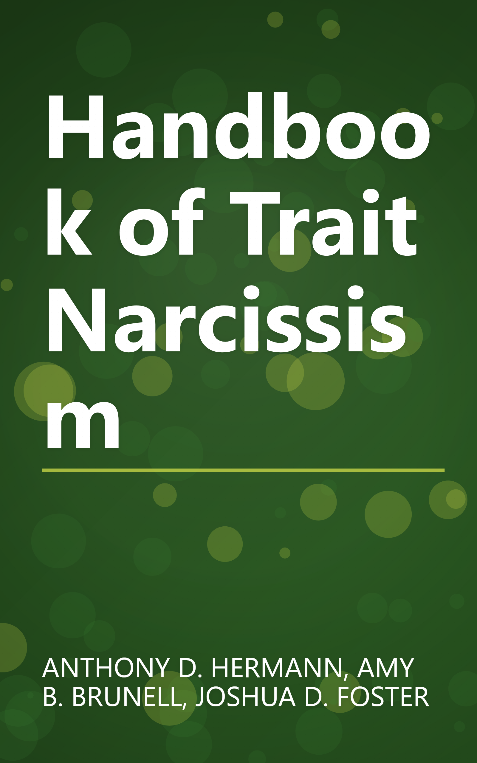 Handbook of Trait Narcissism book cover