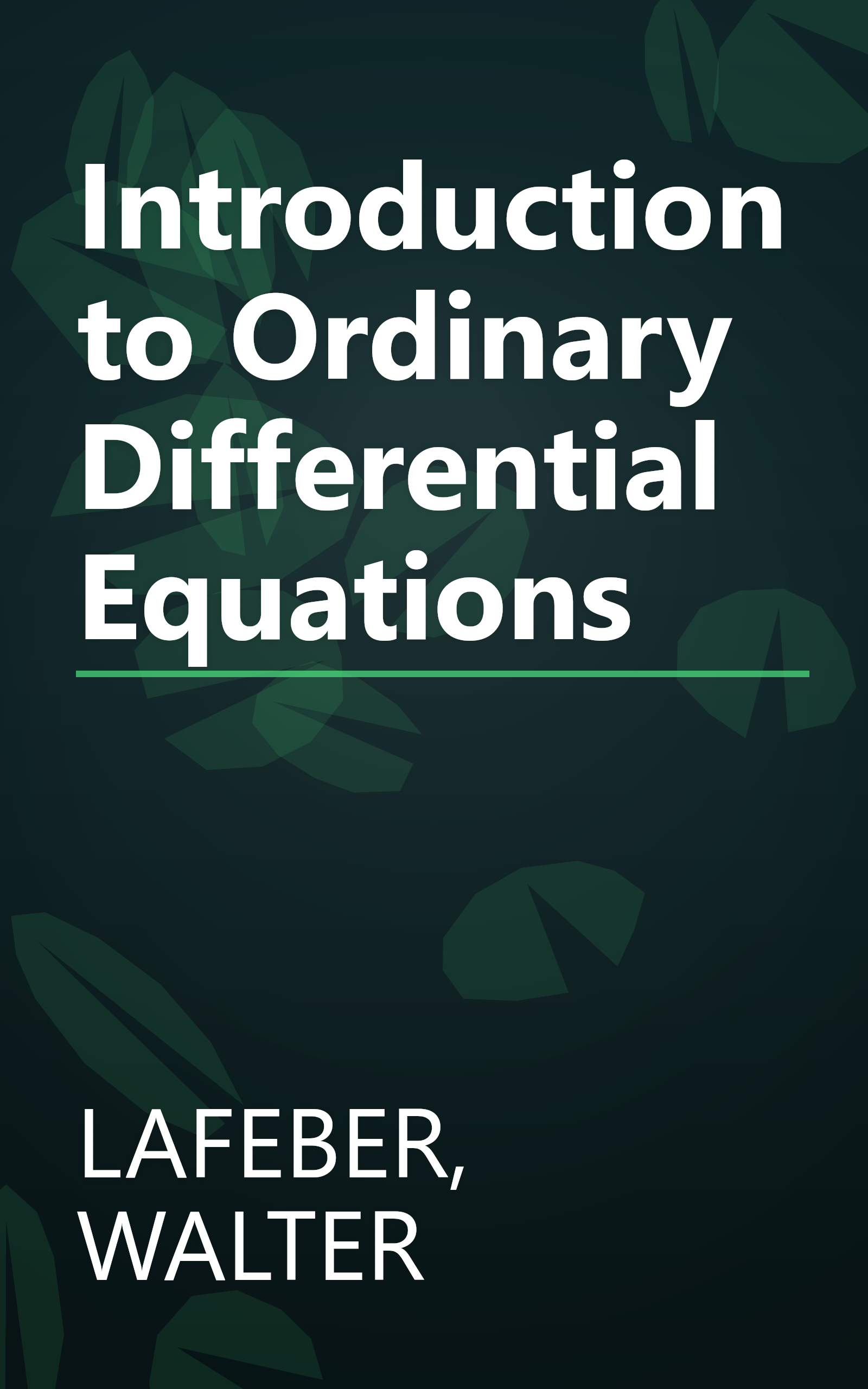 Introduction to Ordinary Differential Equations book cover