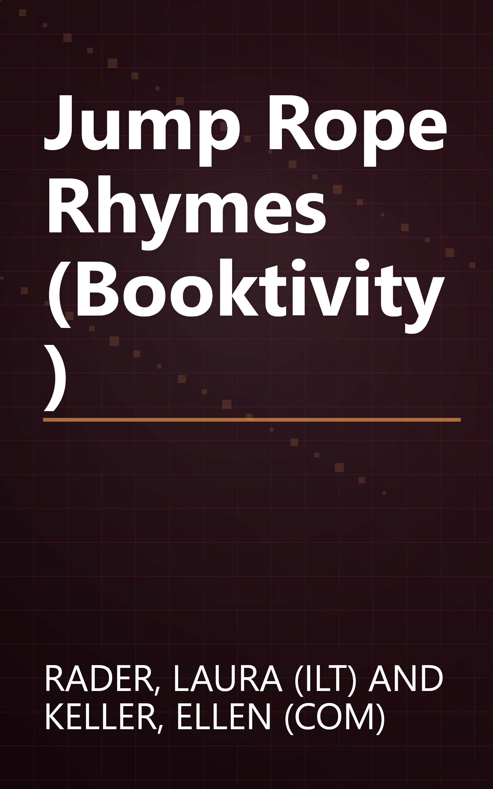 Jump Rope Rhymes (Booktivity) book cover