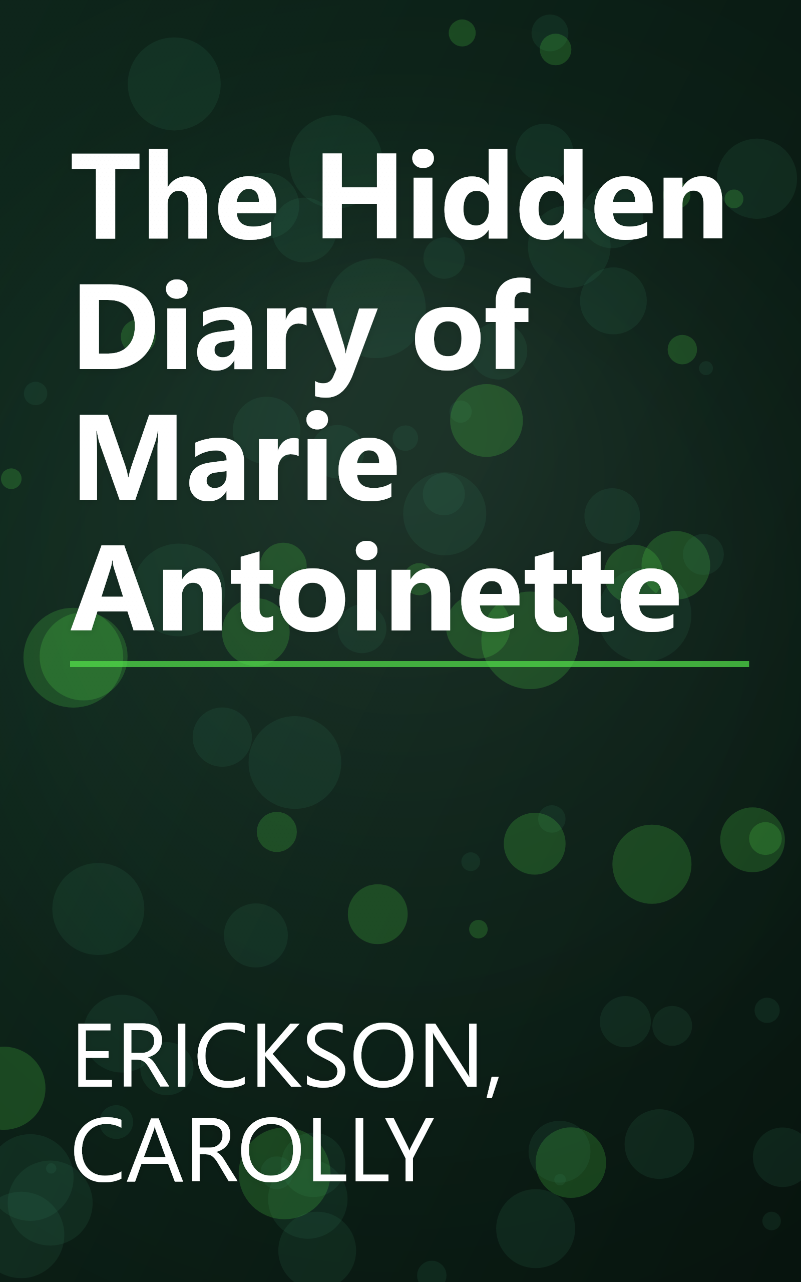 The Hidden Diary of Marie Antoinette book cover