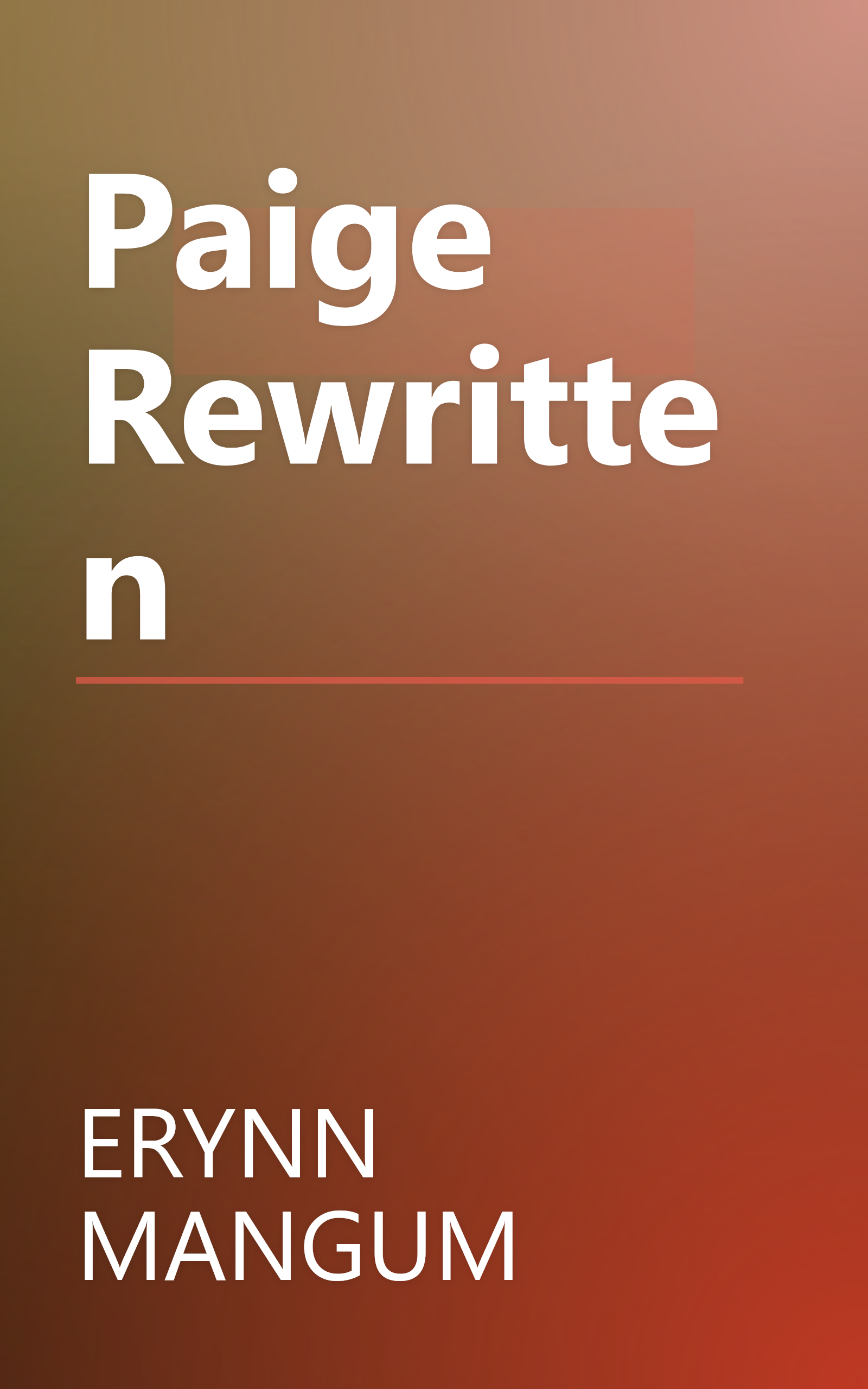 Paige Rewritten book cover