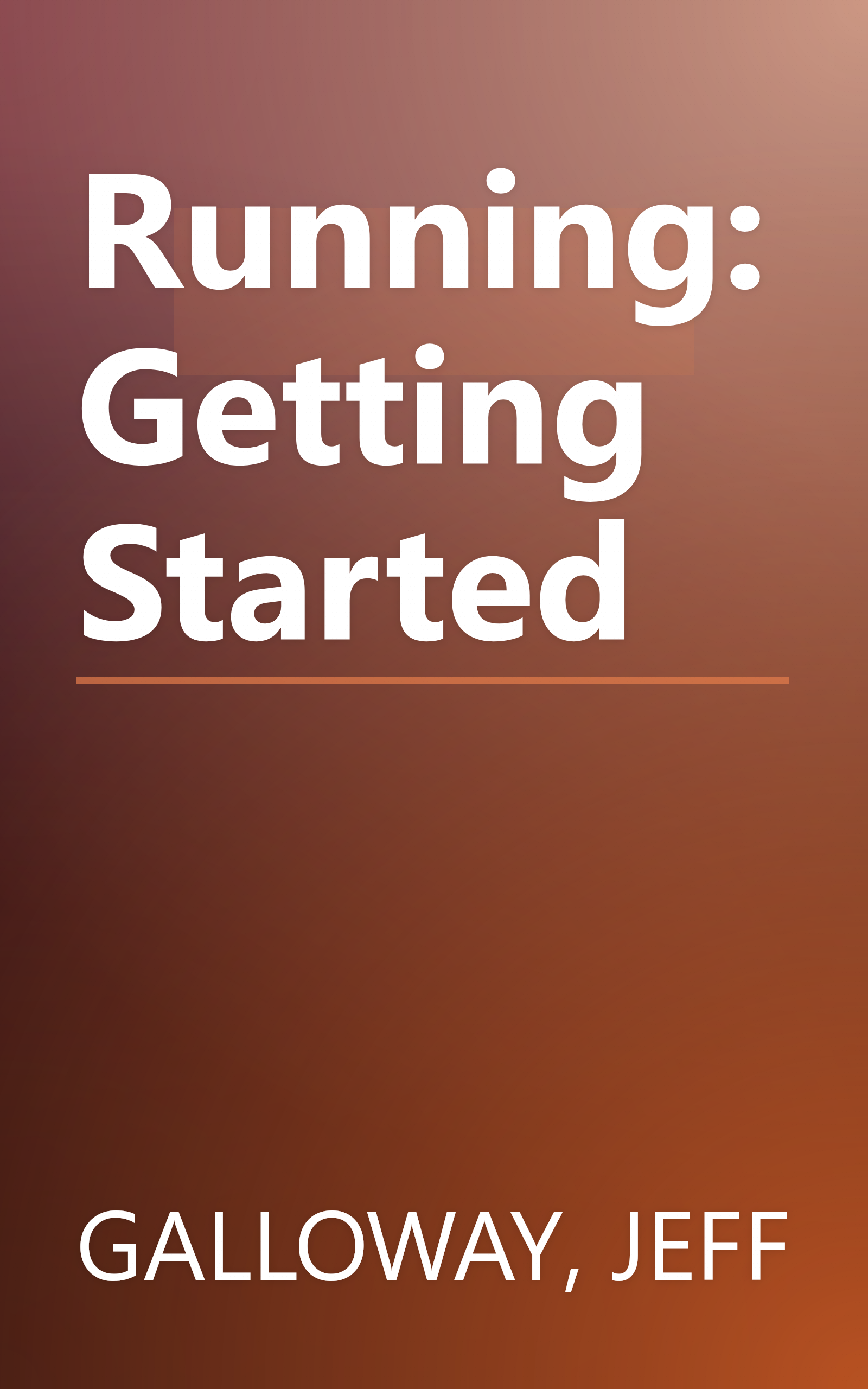 Running: Getting Started book cover